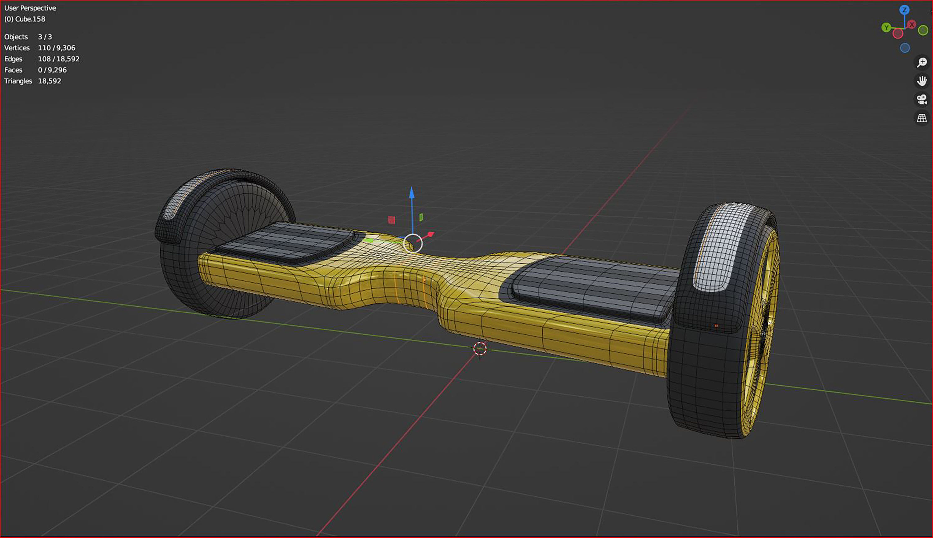 3D Hoverboard scooter icon 3D model | CGTrader