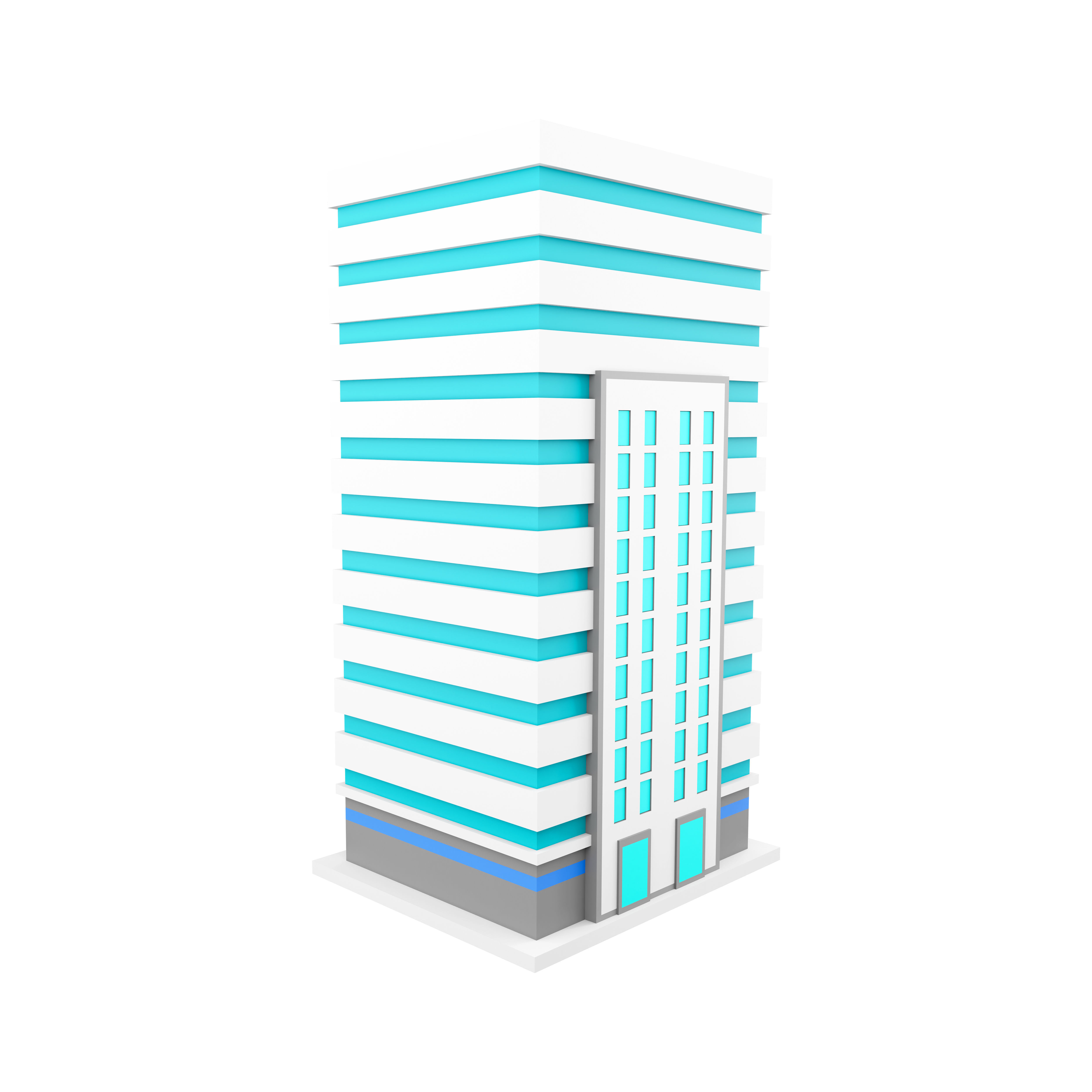 3D Single business skyscraper icon 3D model | CGTrader