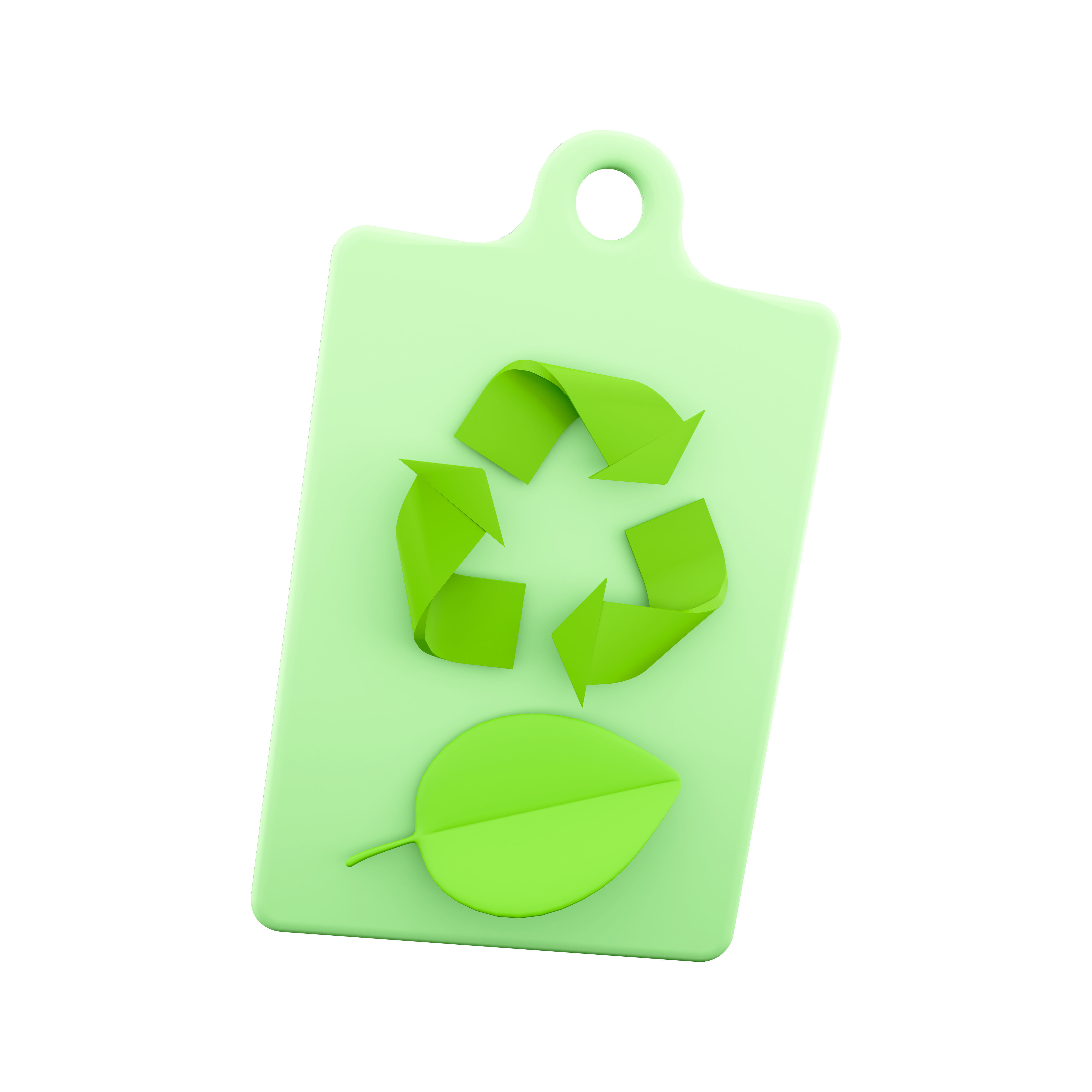 3D Eco-friendly notebook with recycling symbol icon 3D model | CGTrader