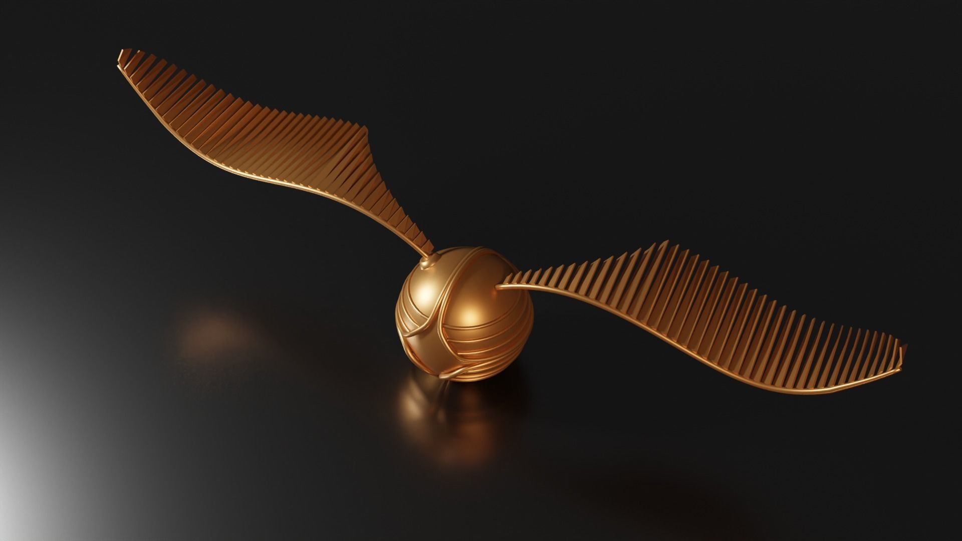 Golden Snitch free VR / AR / low-poly 3D model | CGTrader