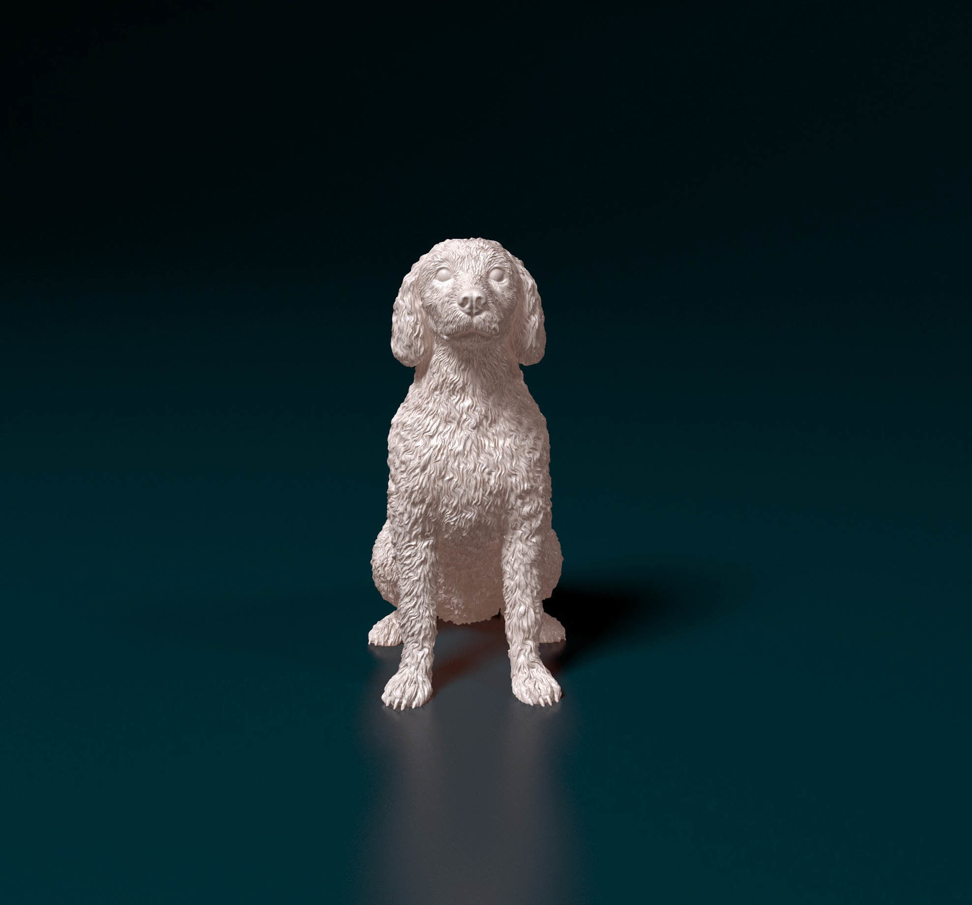 Labradoodle 3D model 3D printable | CGTrader