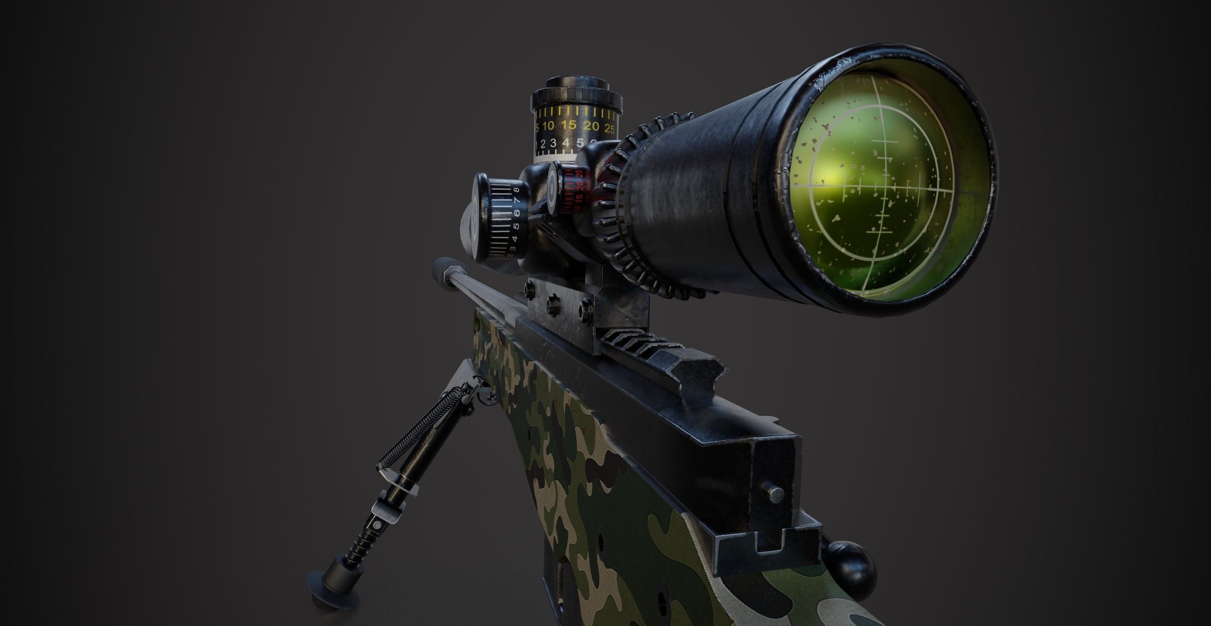 3D model AWM Sniper Rfle VR / AR / low-poly | CGTrader