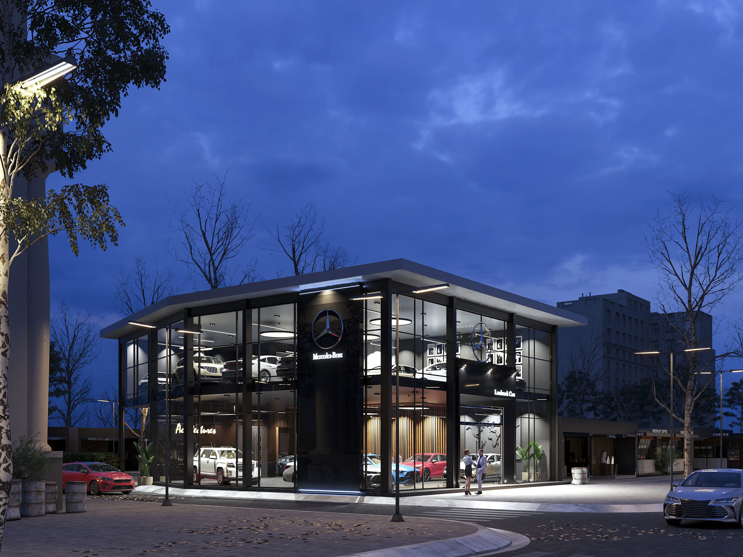 Night render house collection | CGTrader