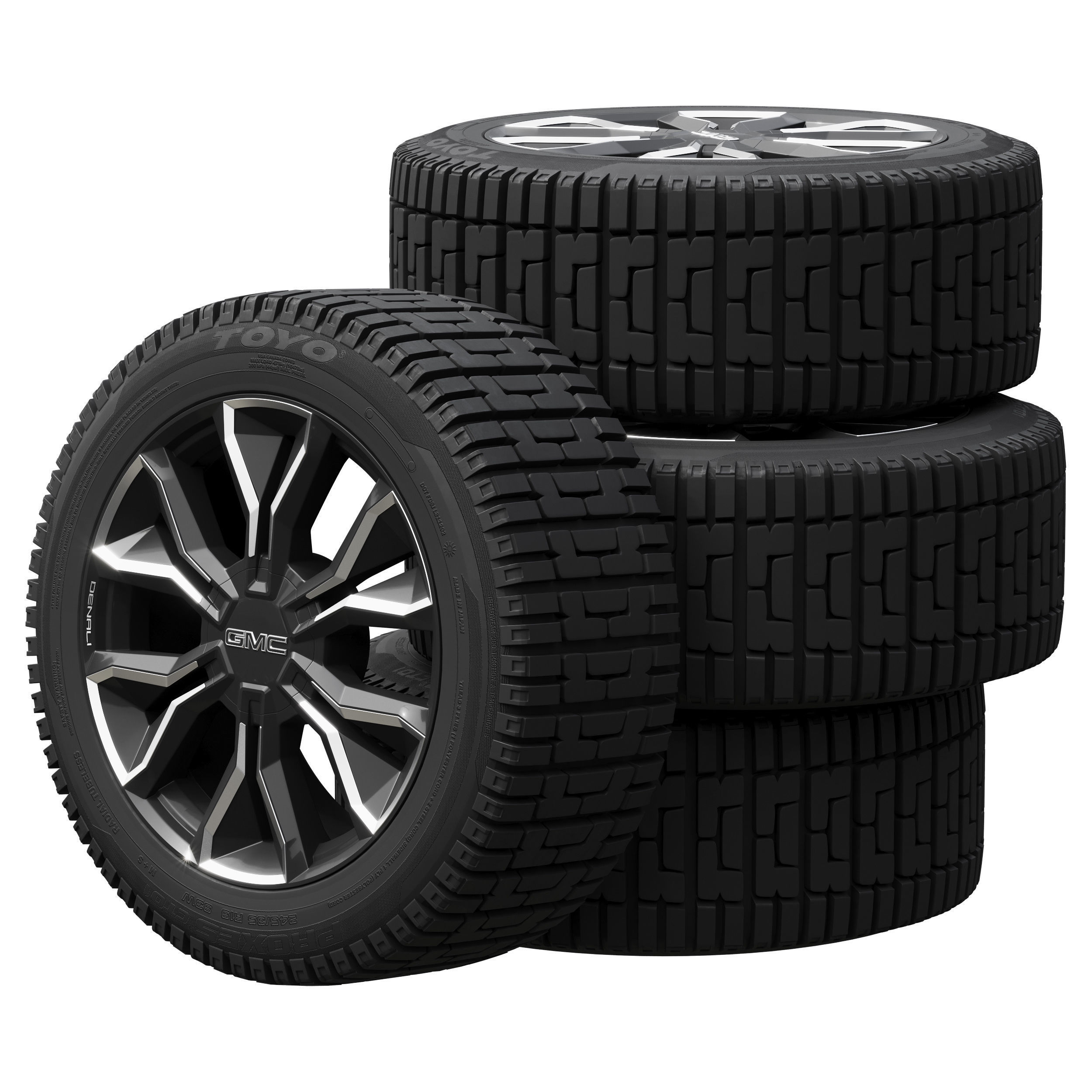 GMC wheels 3D model | CGTrader
