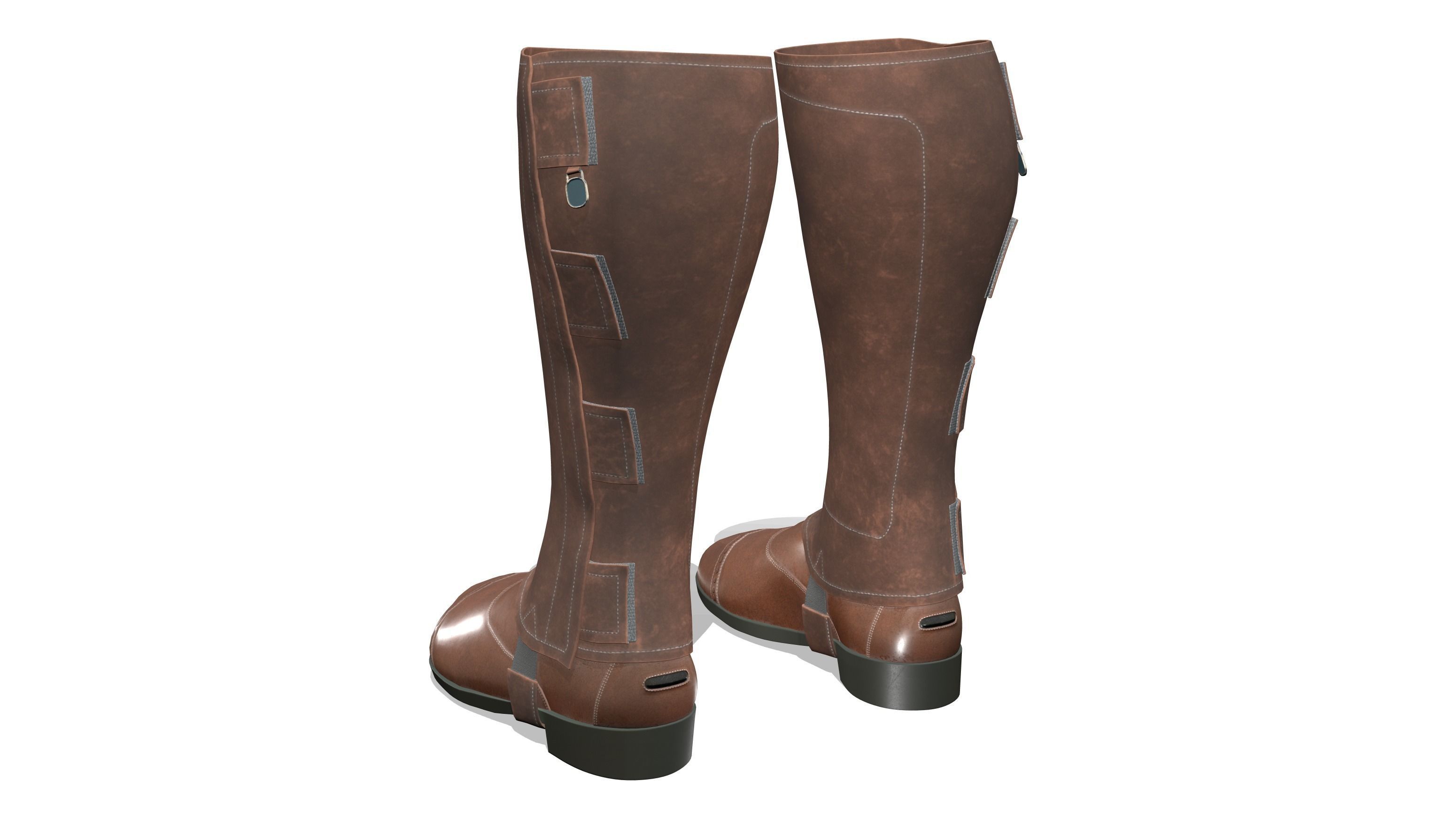 3D model Mens Half Chaps Riding Boots VR / AR / low-poly | CGTrader