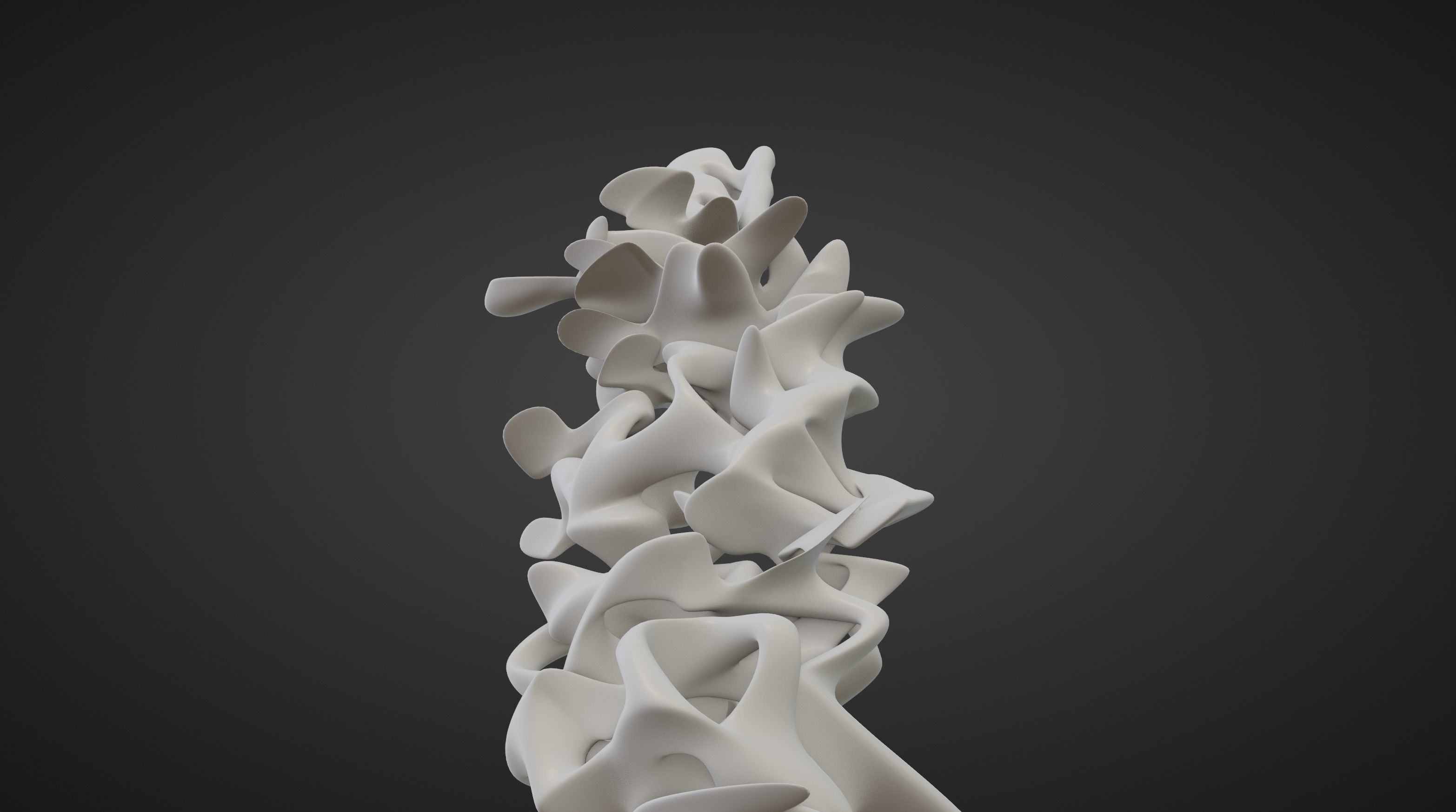 Abstract Fluid Tower 3D model | CGTrader