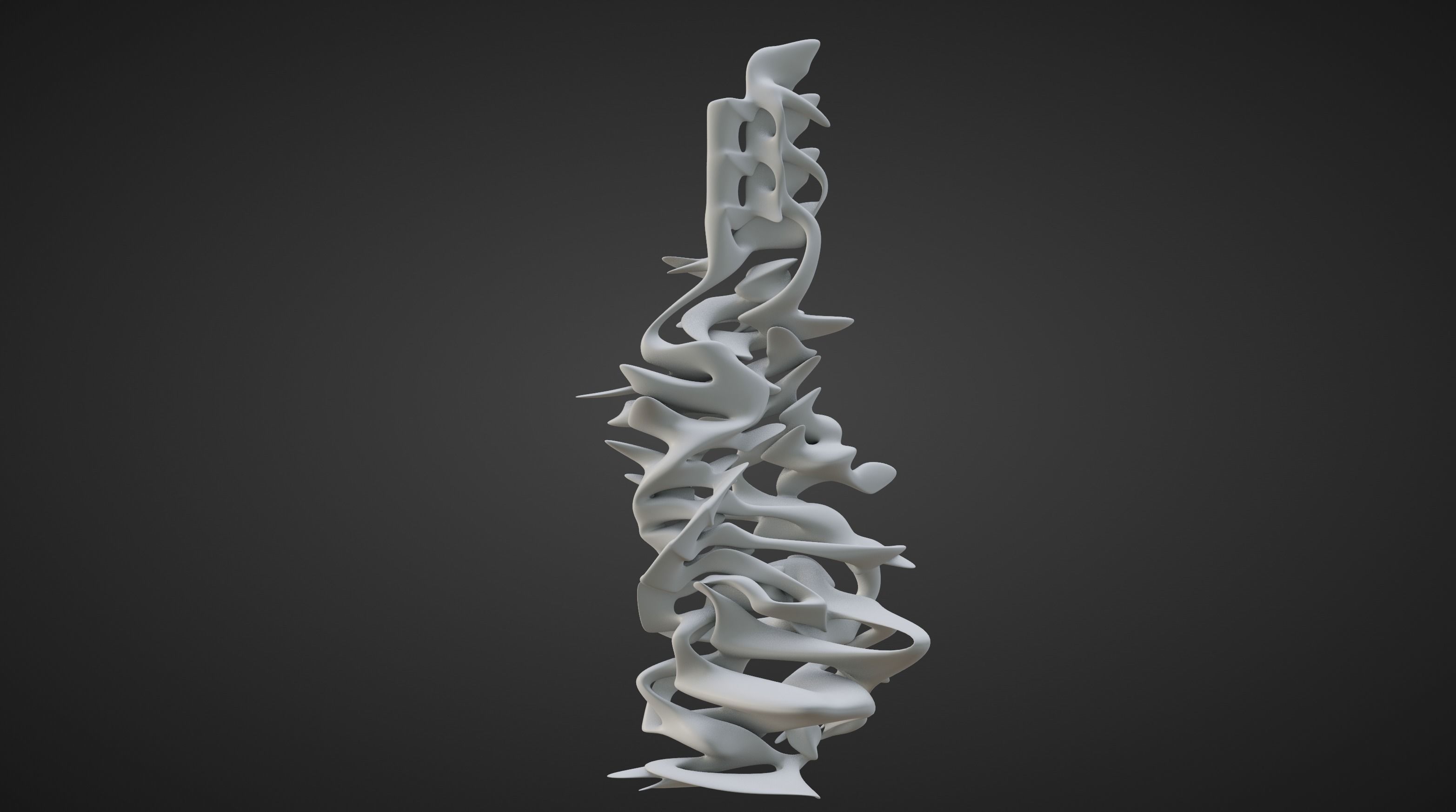 Abstract Fluid Tower 3D model | CGTrader