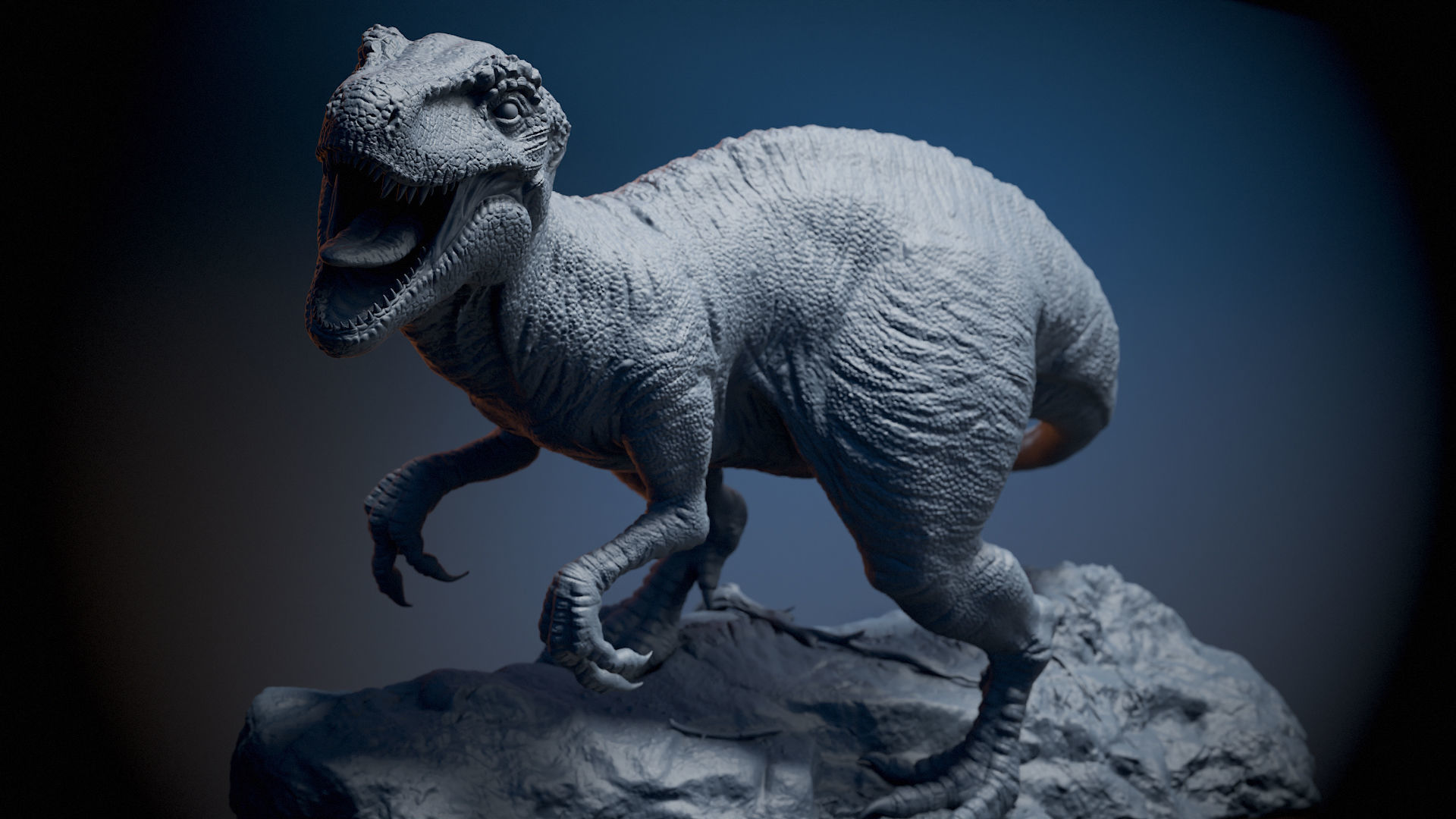 Dinosaur print STL 3D model 3D printable | CGTrader