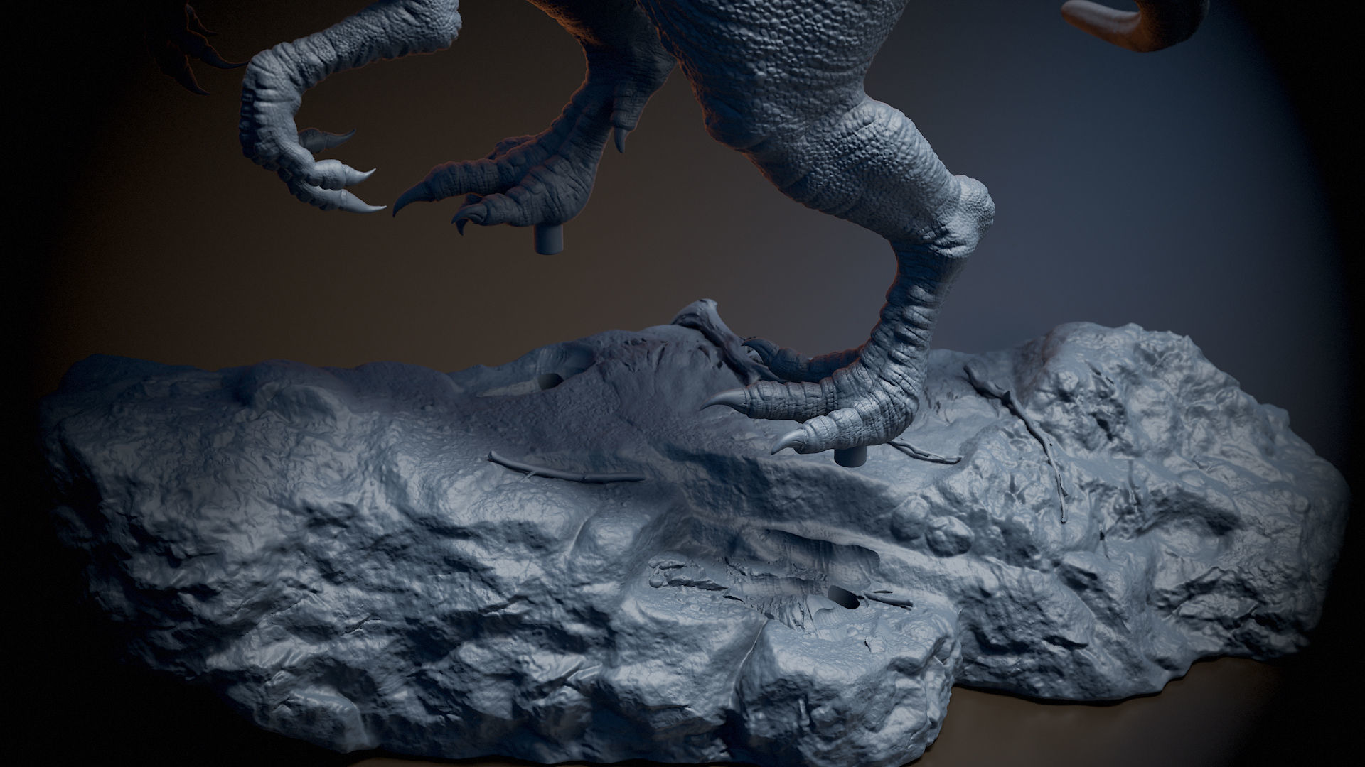 Dinosaur print STL 3D model 3D printable | CGTrader