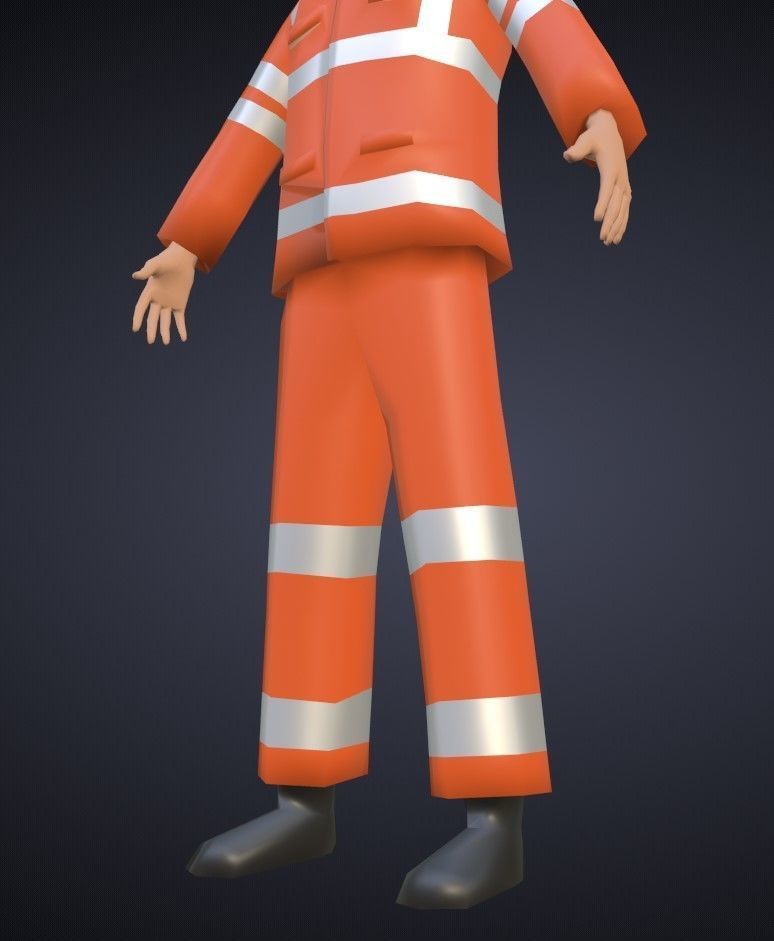 3D model Lowpoly Electric Engineer VR / AR / low-poly | CGTrader