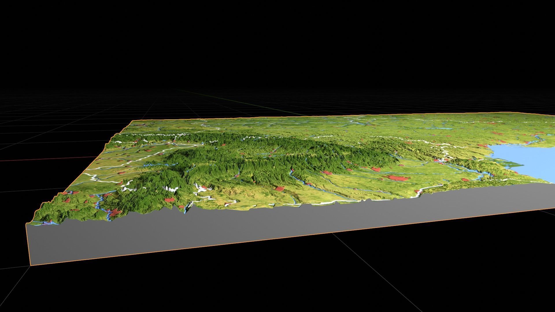 Ukraine High resolution 3D relief maps 3D model | CGTrader
