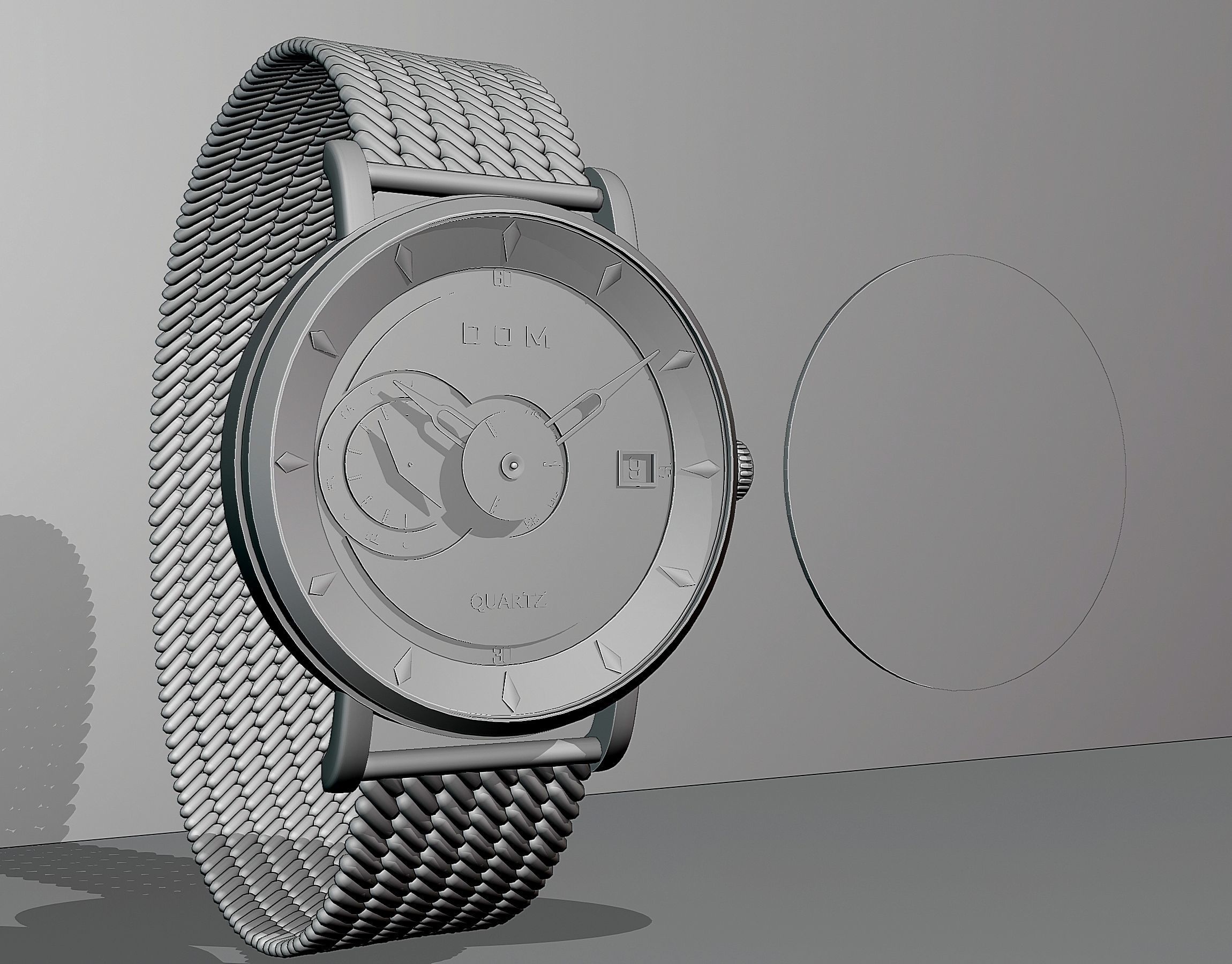 Mens wrist watch 22 3D model | CGTrader