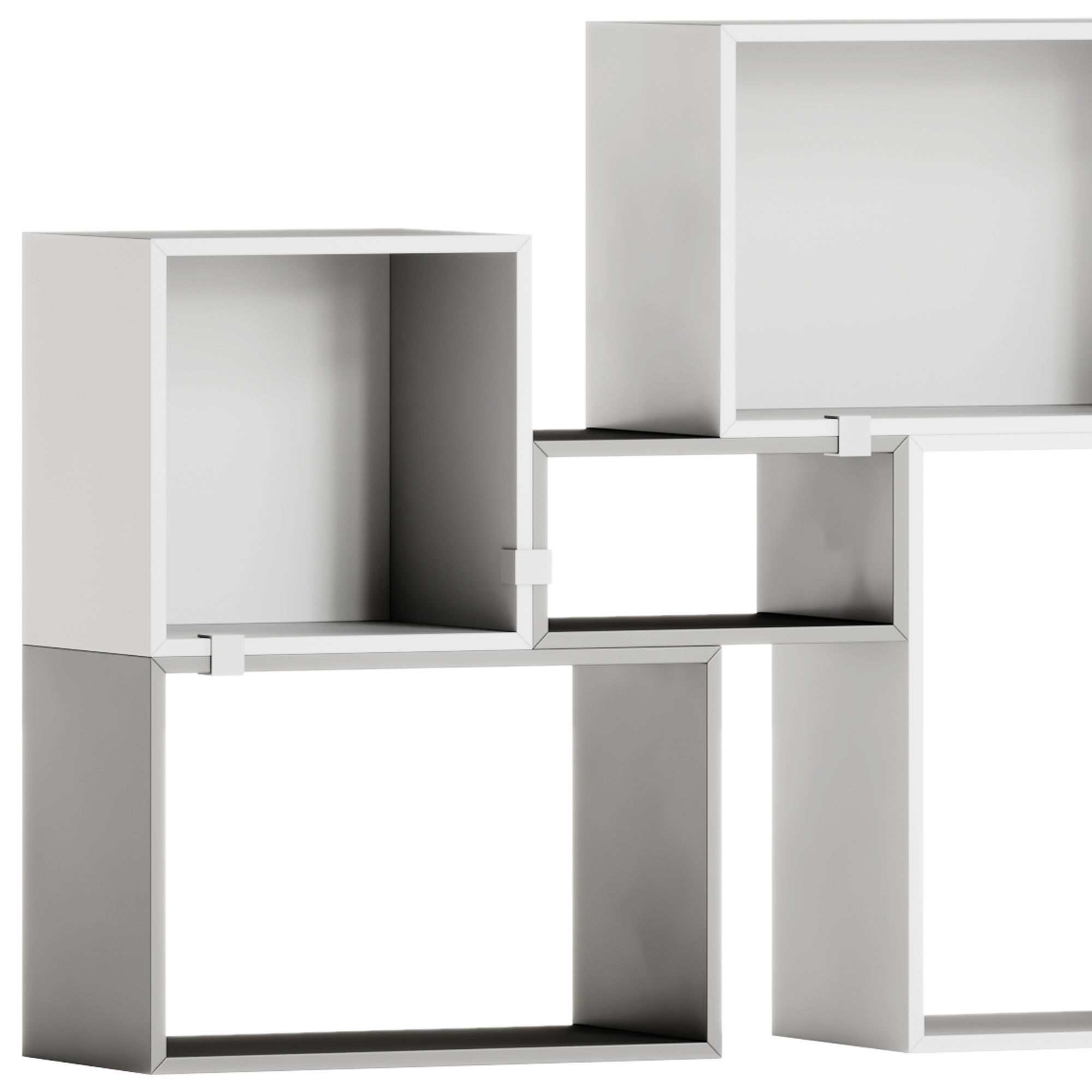 Muuto Stacked Storage System Configurations 3 3D model | CGTrader