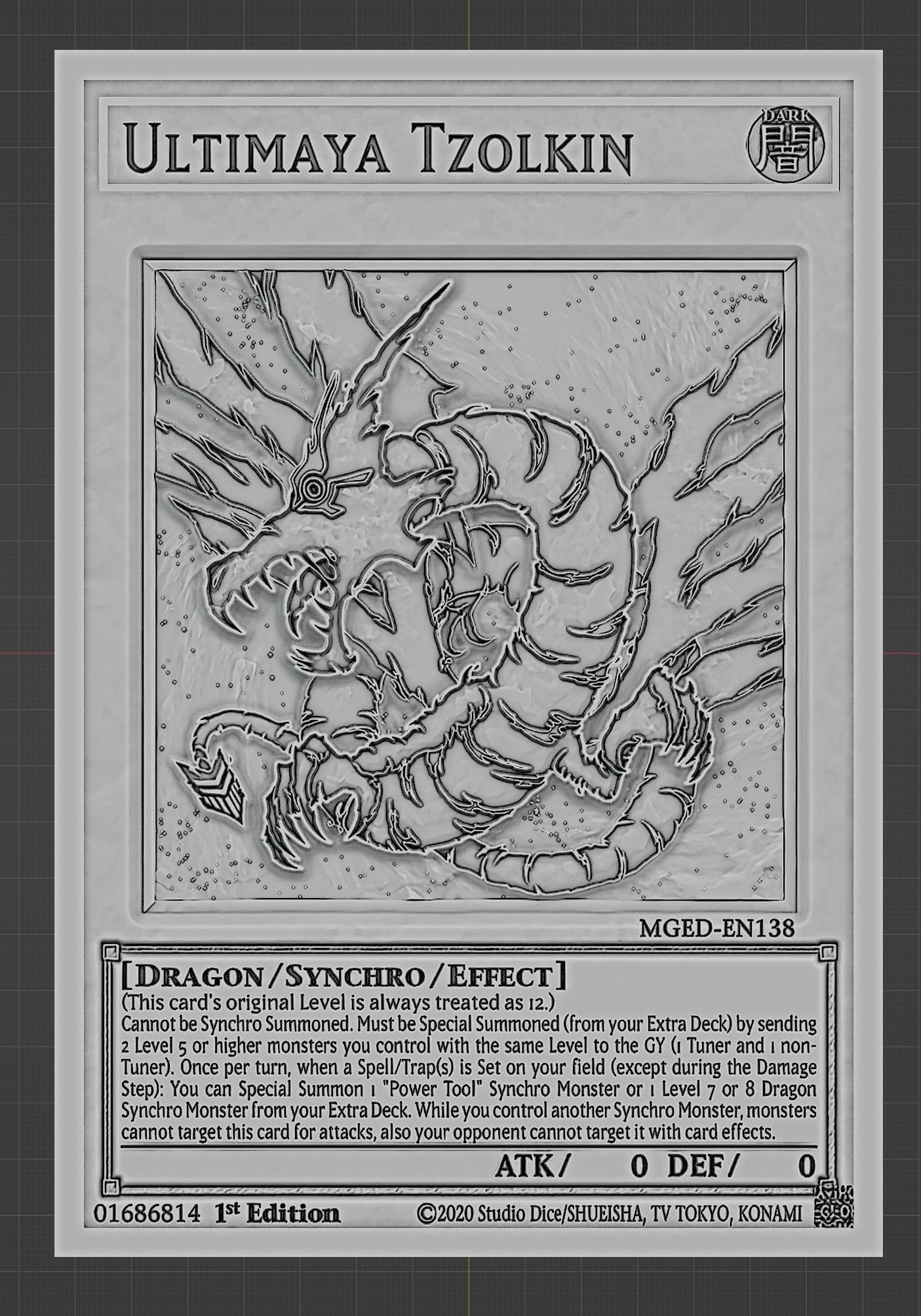 ultimaya tzolkin - yugioh 3D model 3D printable | CGTrader