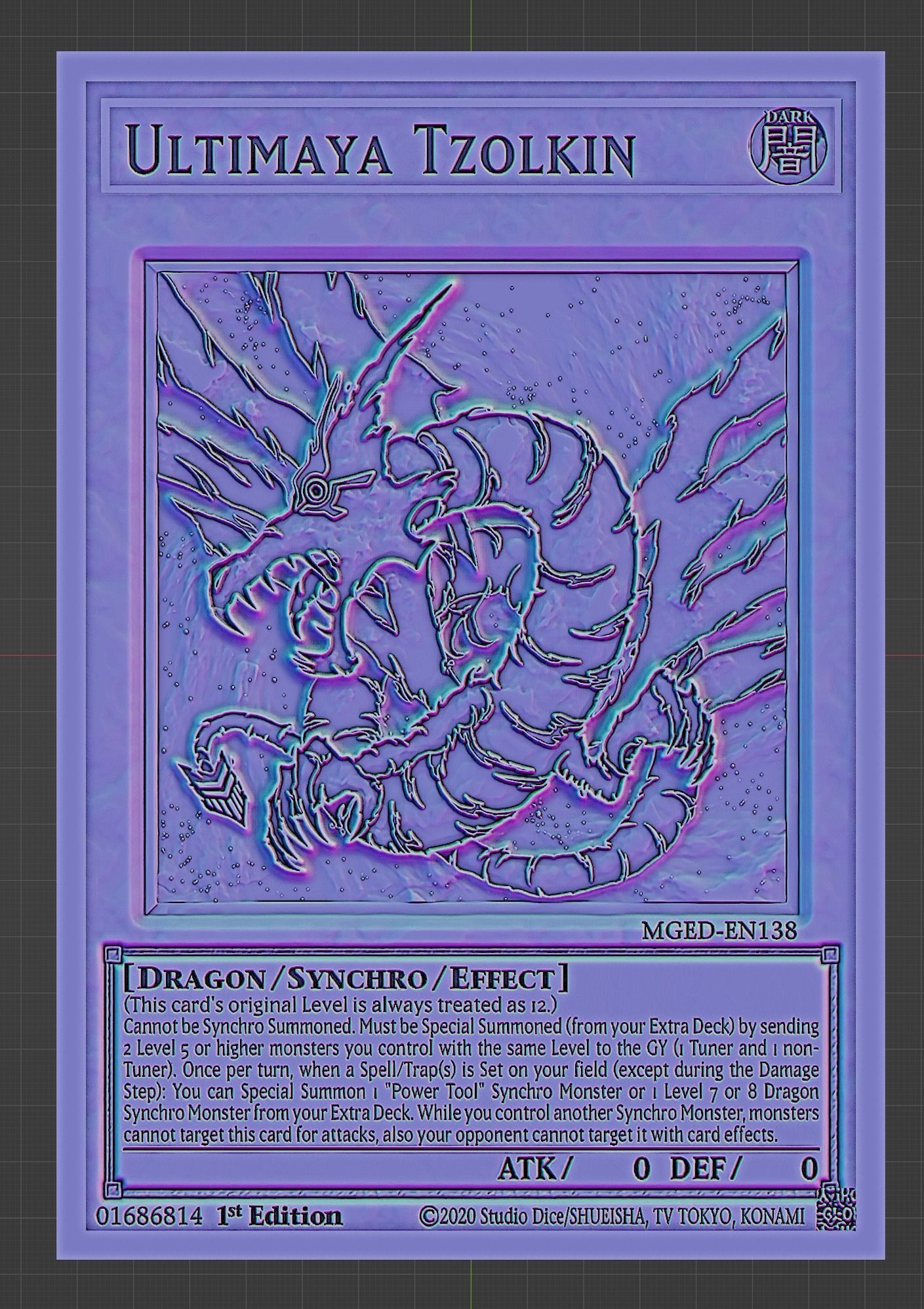 ultimaya tzolkin - yugioh 3D model 3D printable | CGTrader