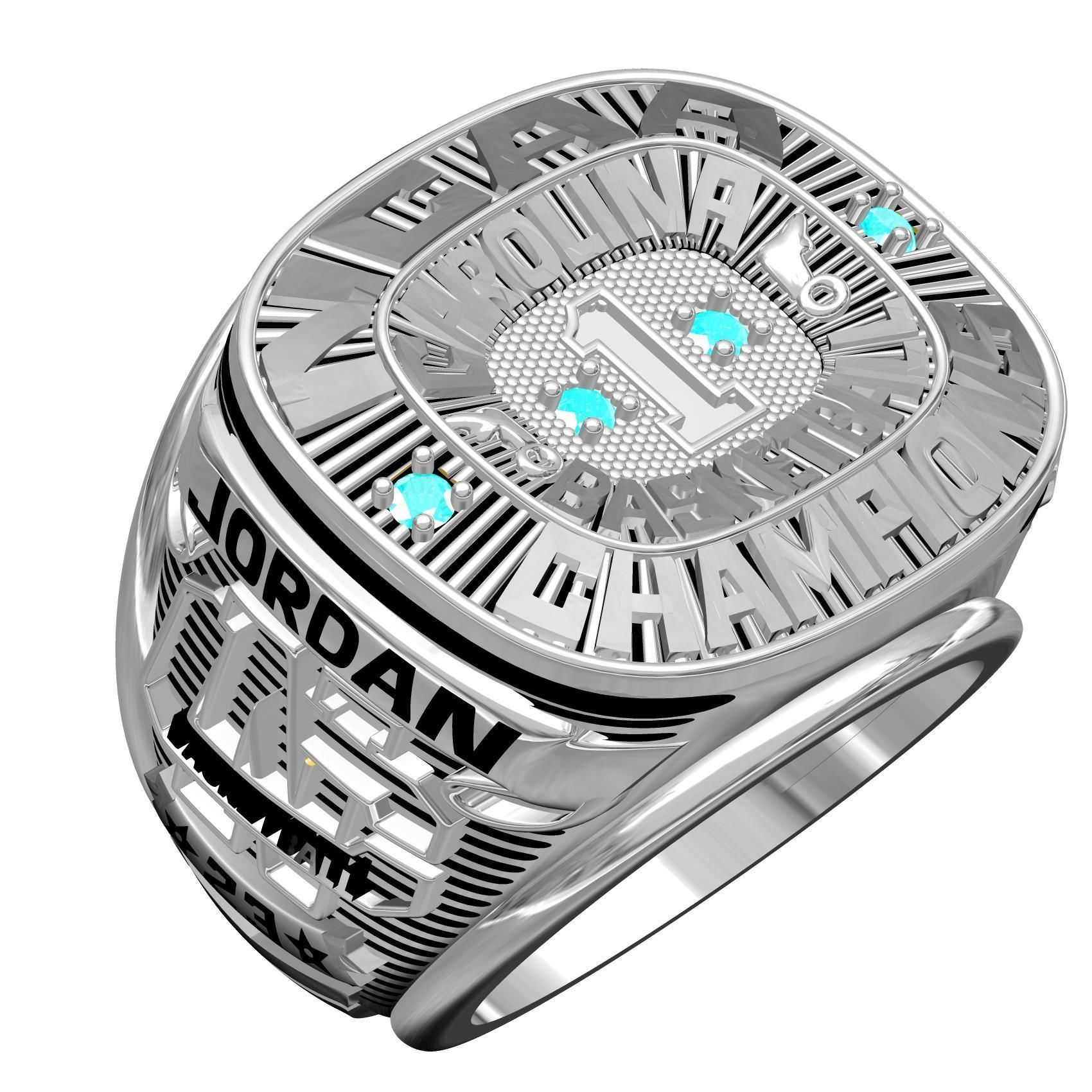 Carolina Basketball Championship Ring 3D model 3D printable | CGTrader