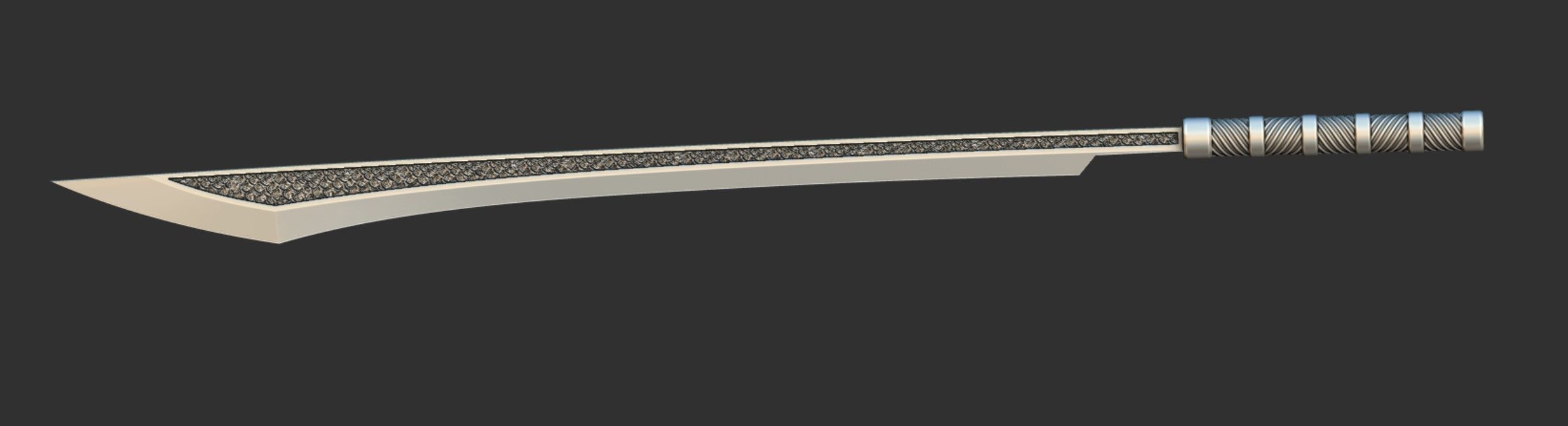 katana snake skin texture 3D print model 3D model 3D printable | CGTrader