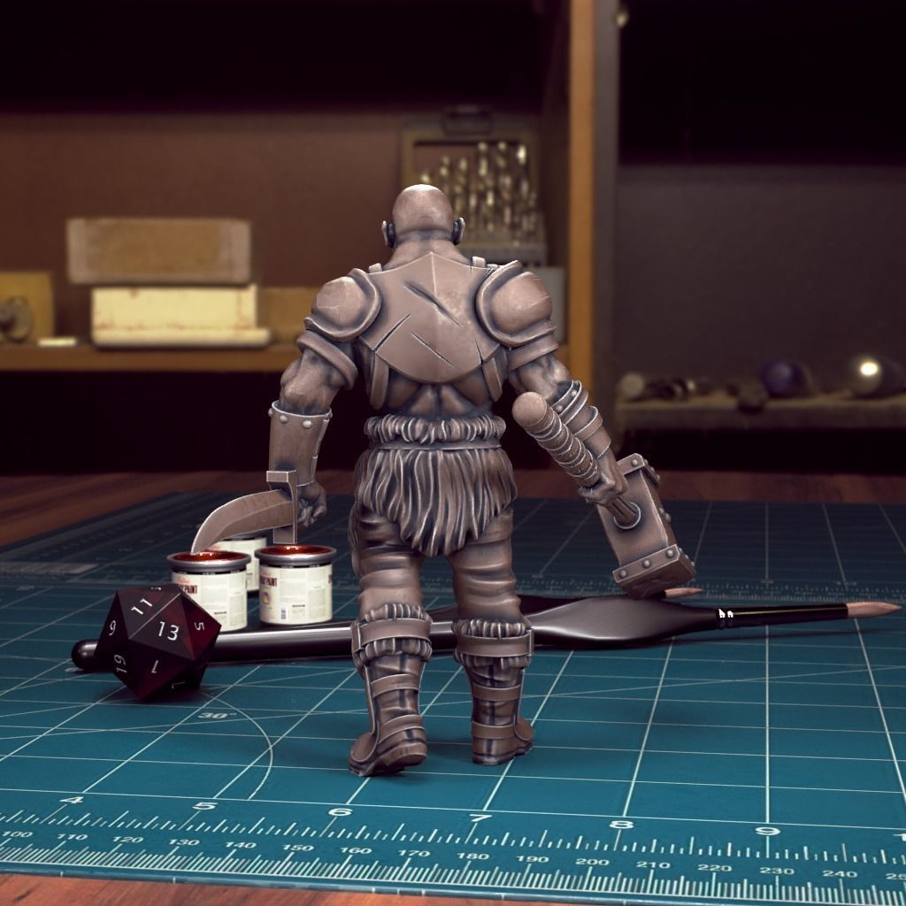 DND Heroes - Goliath Fighters - Pre-Supported 3D model 3D printable ...