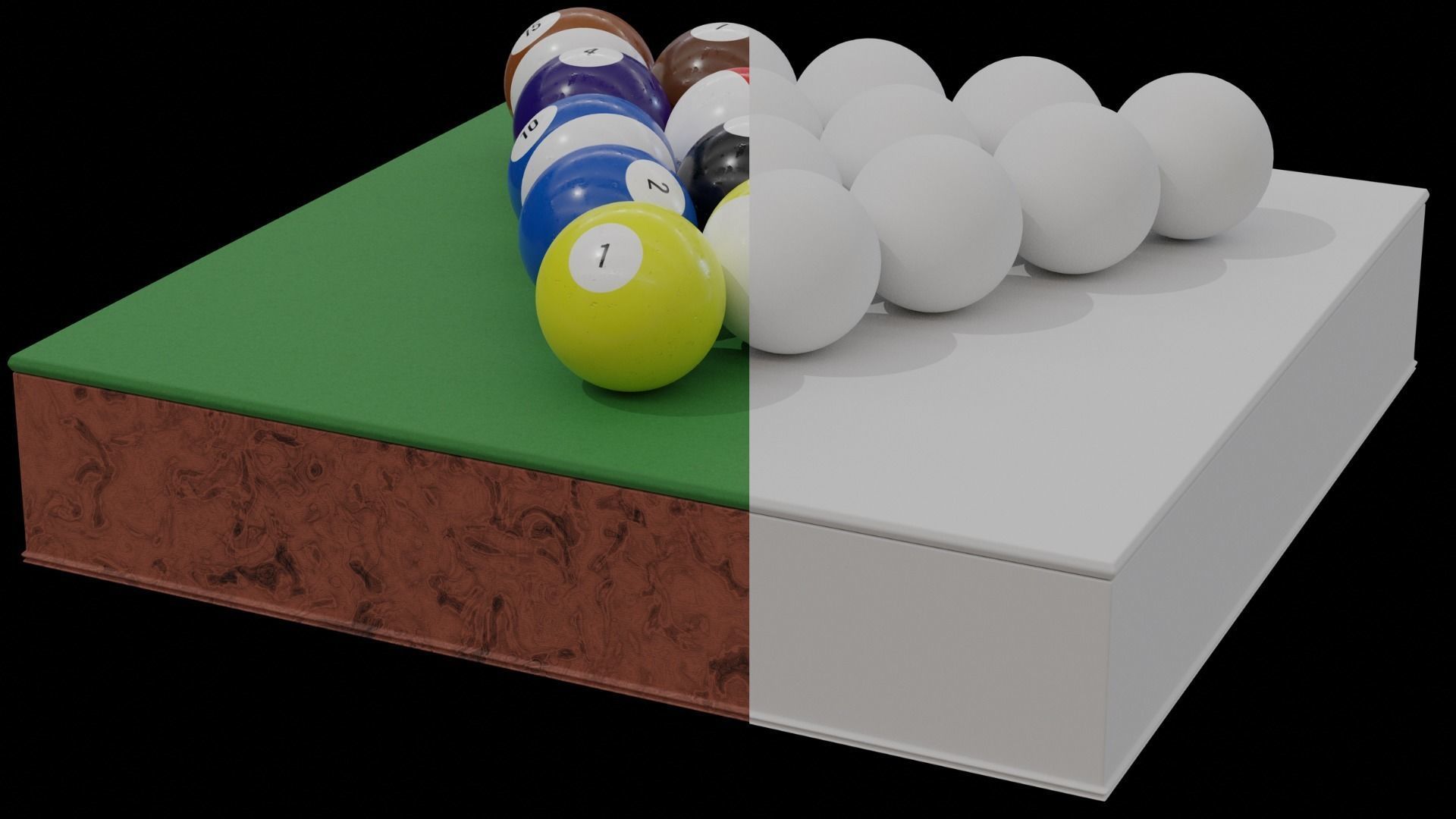 Detailed Pool Ball Set free 3D model | CGTrader