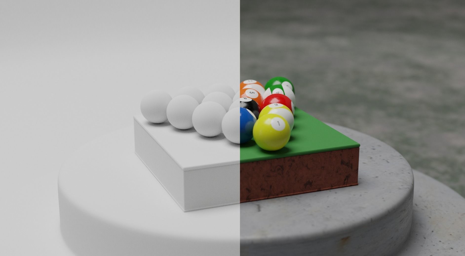 Detailed Pool Ball Set free 3D model | CGTrader