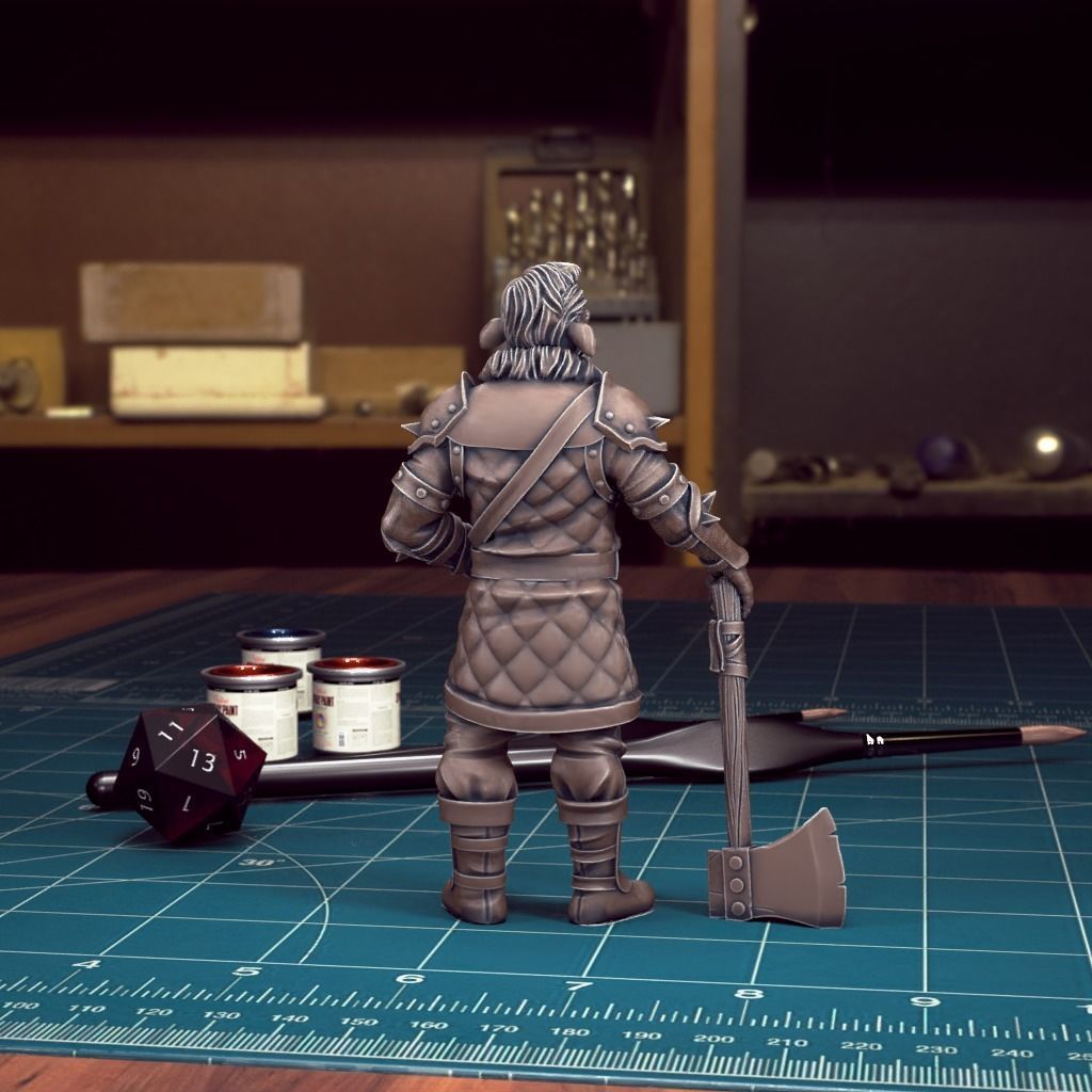 DND Heroes - Firbolg Fighters - Pre-Supported 3D model 3D printable ...