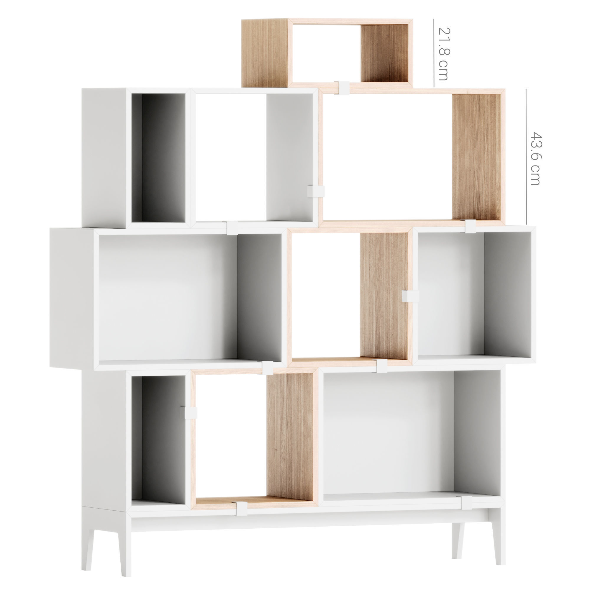 Muuto Stacked Storage System Configurations 5 3D model | CGTrader