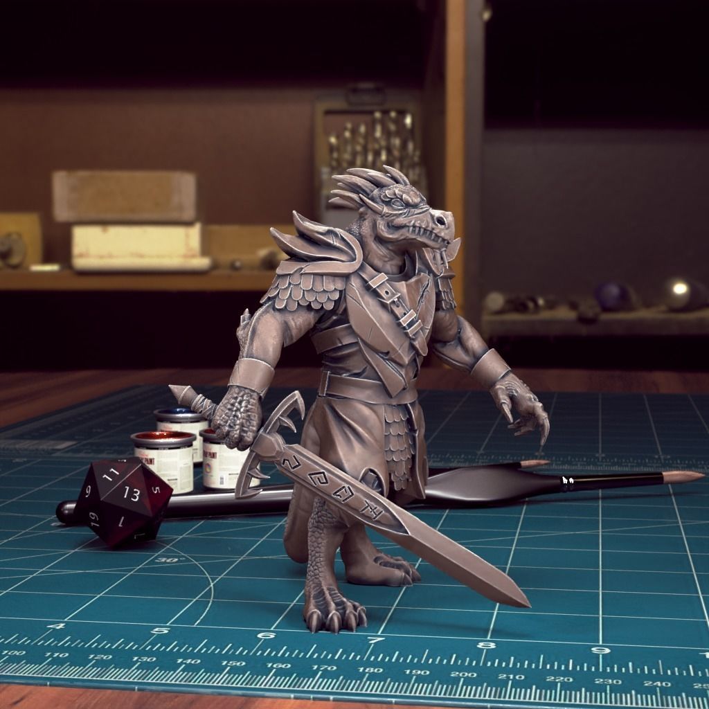 DND Heroes - Fighter Bundle - Pre-Supported 3D model 3D printable ...