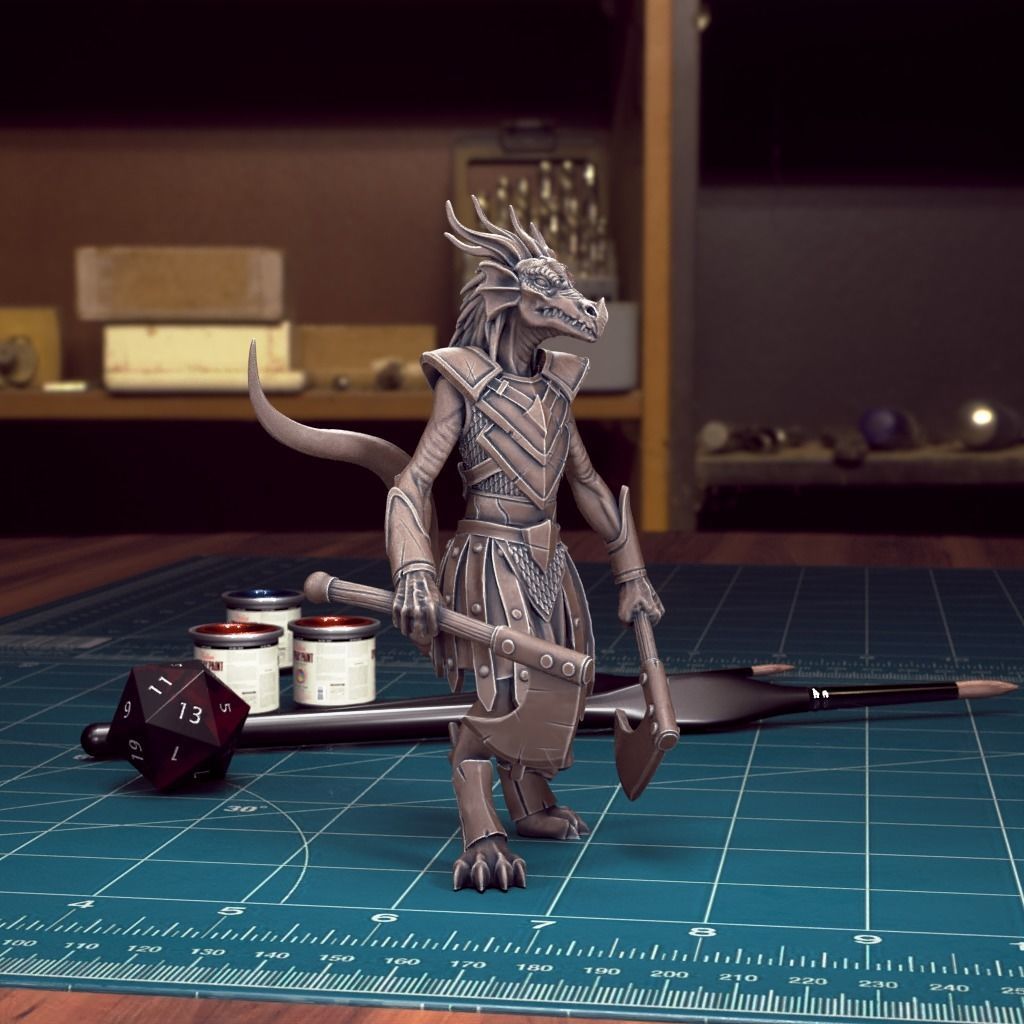 DND Heroes - Fighter Bundle - Pre-Supported 3D model 3D printable ...