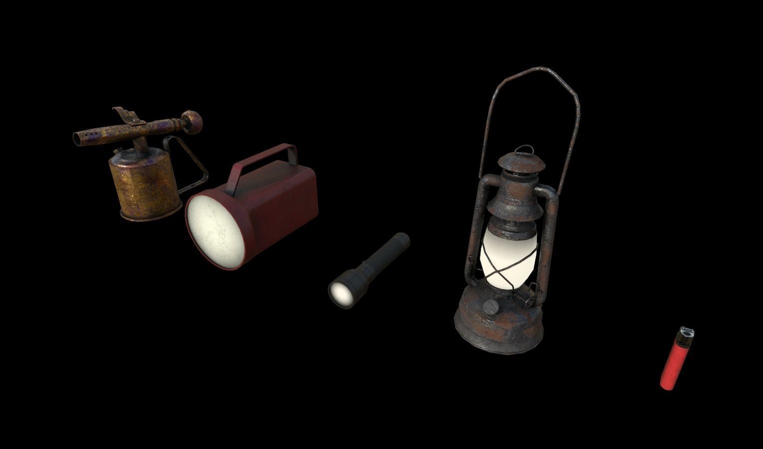 3D model Adventure Prop Pack VR / AR / low-poly | CGTrader