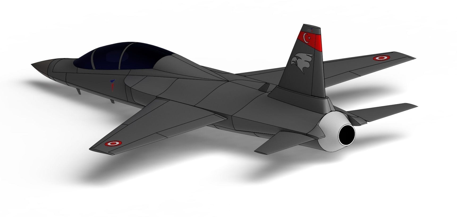 Hurjet Aircraft - TurkishAerospace 3D model | CGTrader