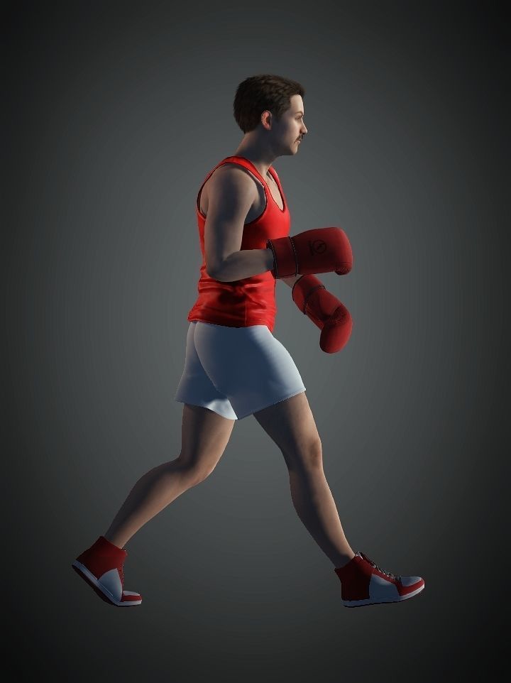 3D model Boxer human model fbx VR / AR / low-poly | CGTrader