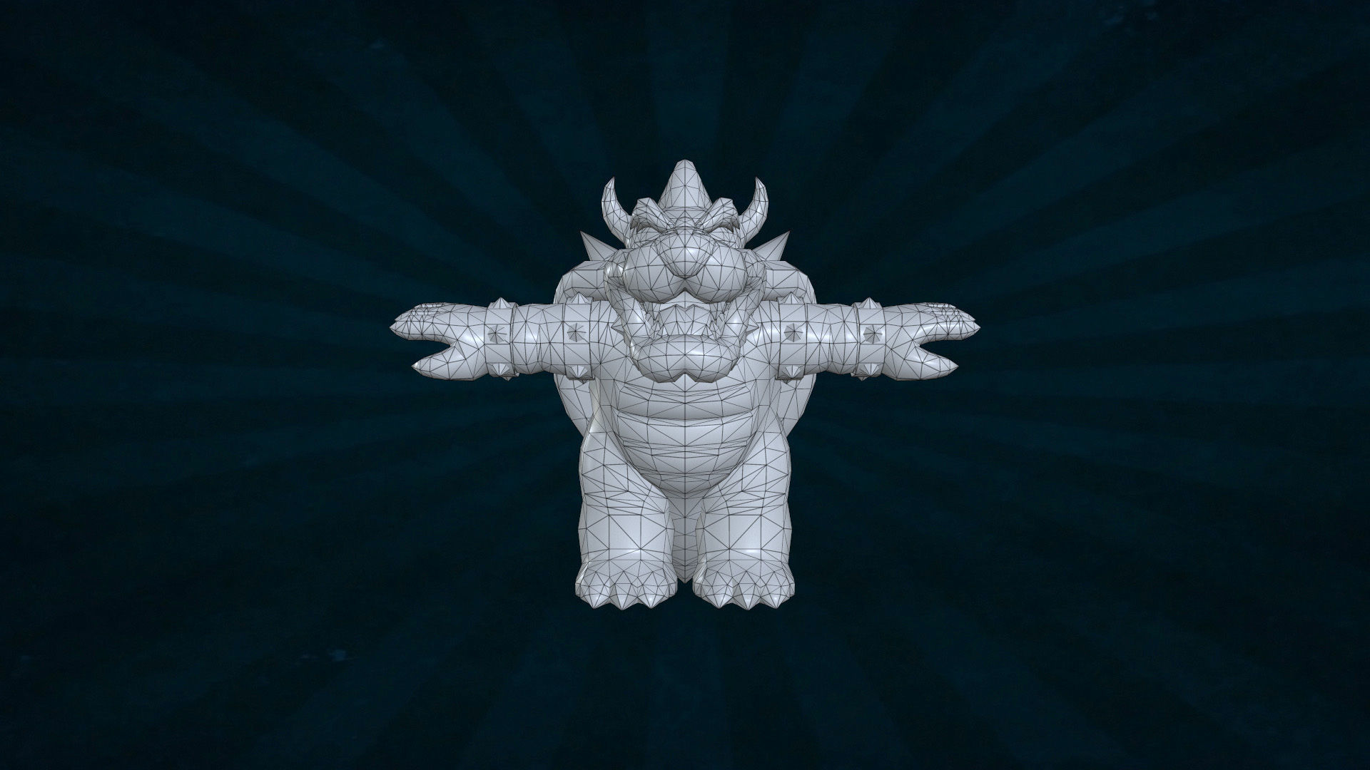 3D model BROS-021 Rigged Bowser VR / AR / low-poly | CGTrader