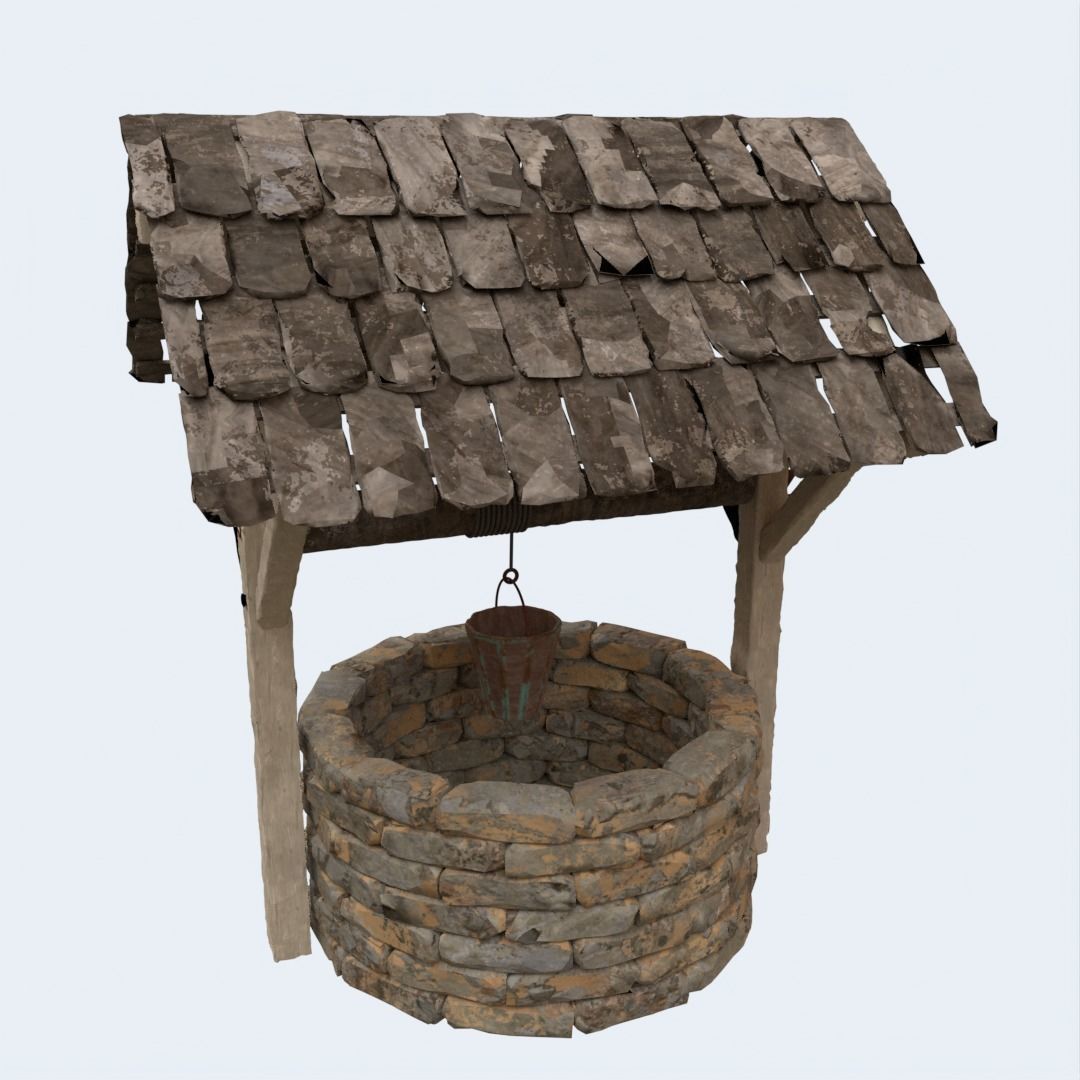 Medieval water well 3D model | CGTrader