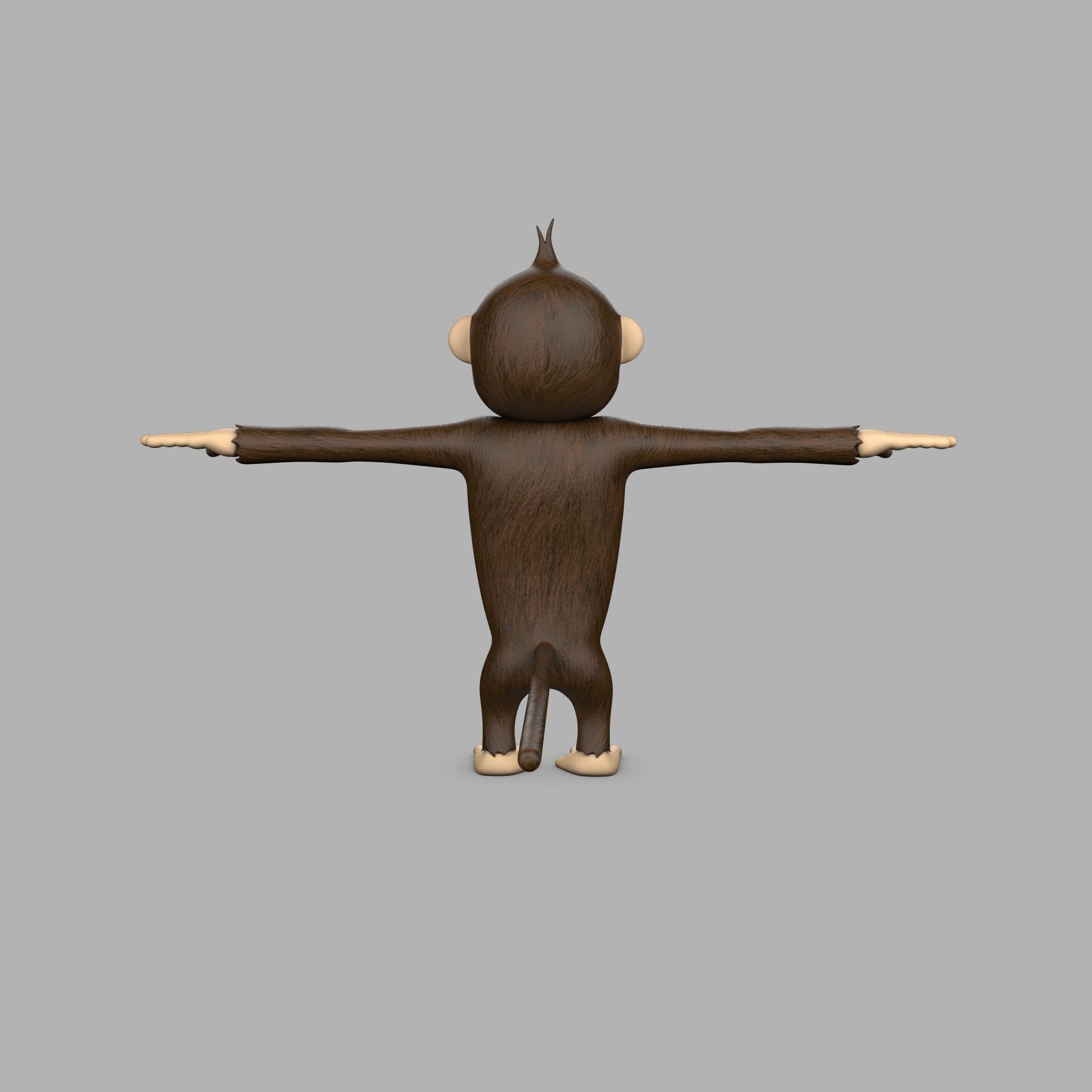 3D model Monkey VR / AR / low-poly | CGTrader