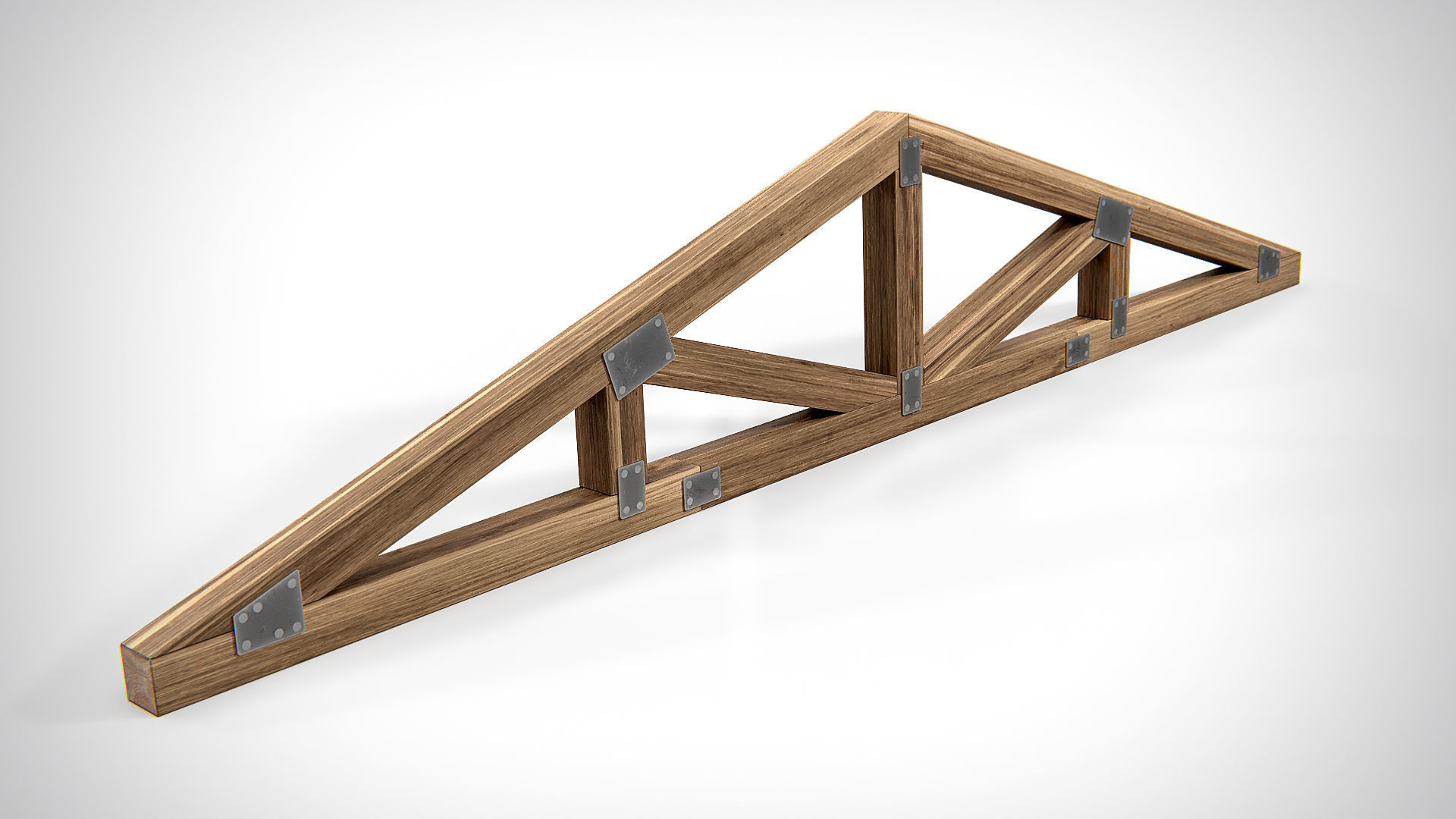 3D model Wooden Truss Howe PBR VR / AR / low-poly | CGTrader
