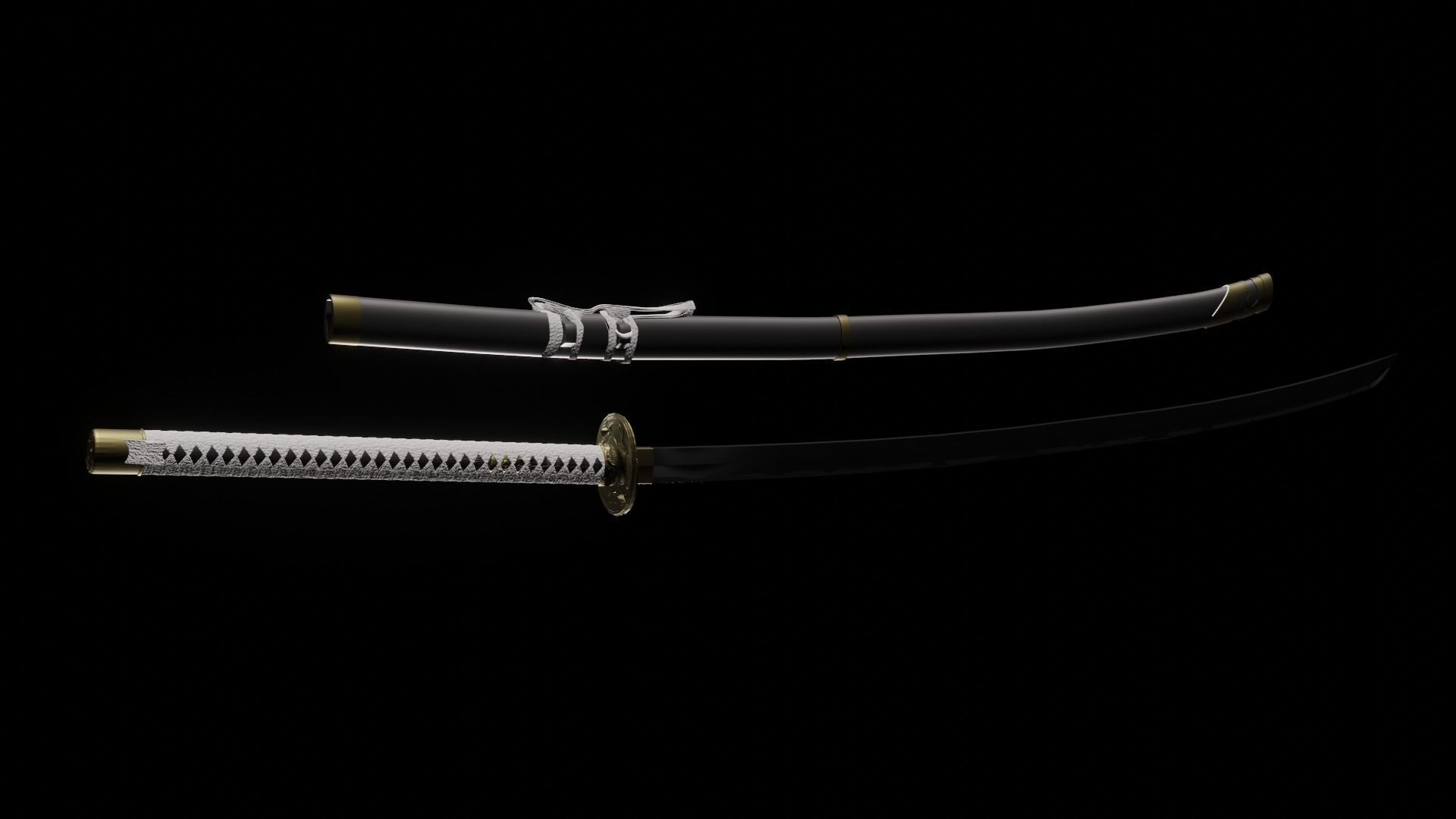 Masahiro Odachi Nihontou Dragon Samurai Odachi Katana free 3D model ...