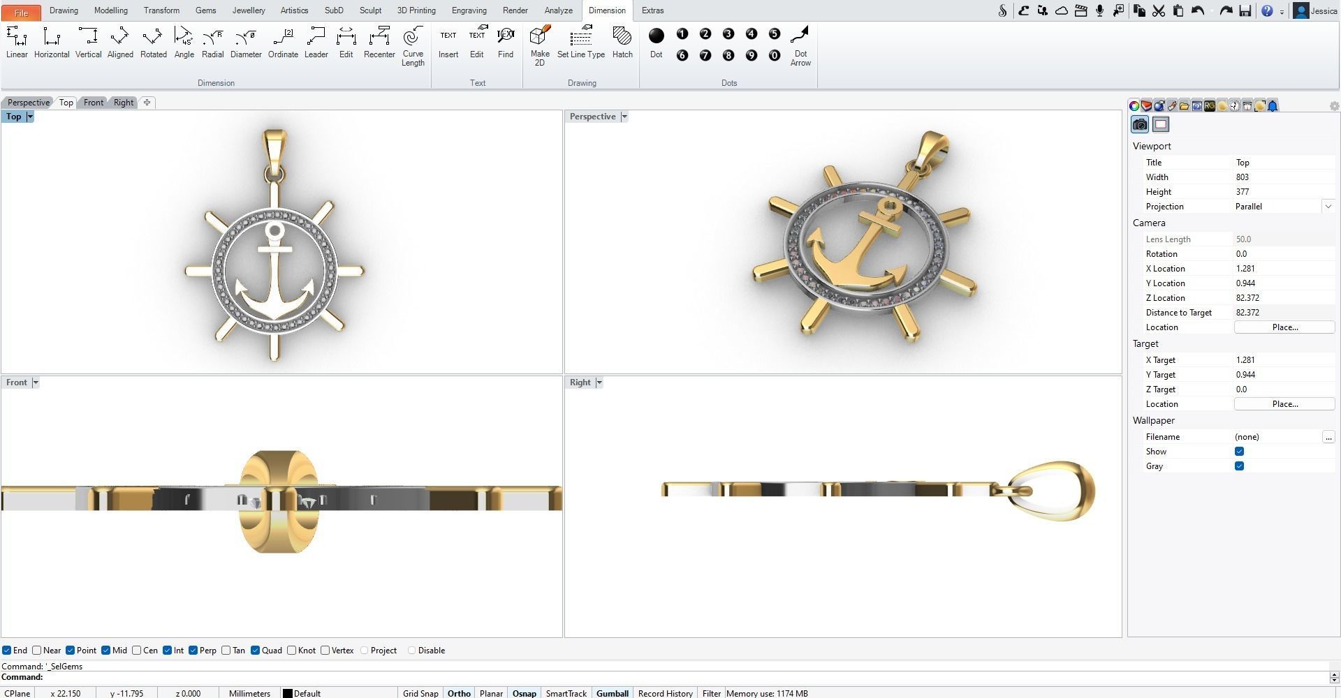 ANCHOR AND RUDDER 3D model 3D printable | CGTrader