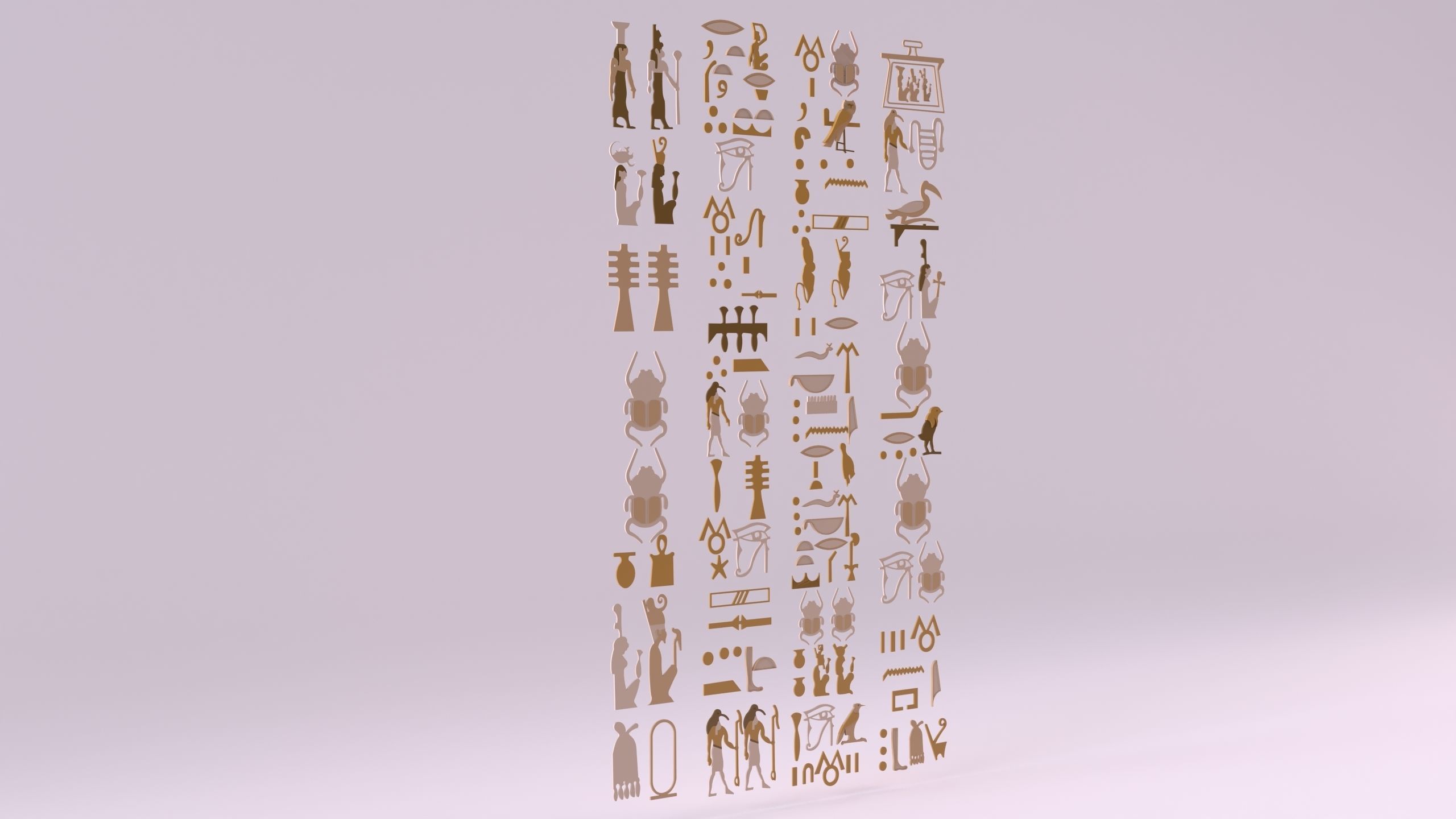 3D model Egyptian Symbols - 009 VR / AR / low-poly | CGTrader