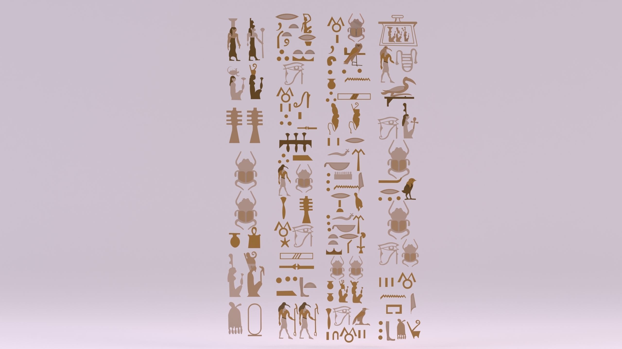 3D model Egyptian Symbols - 009 VR / AR / low-poly | CGTrader