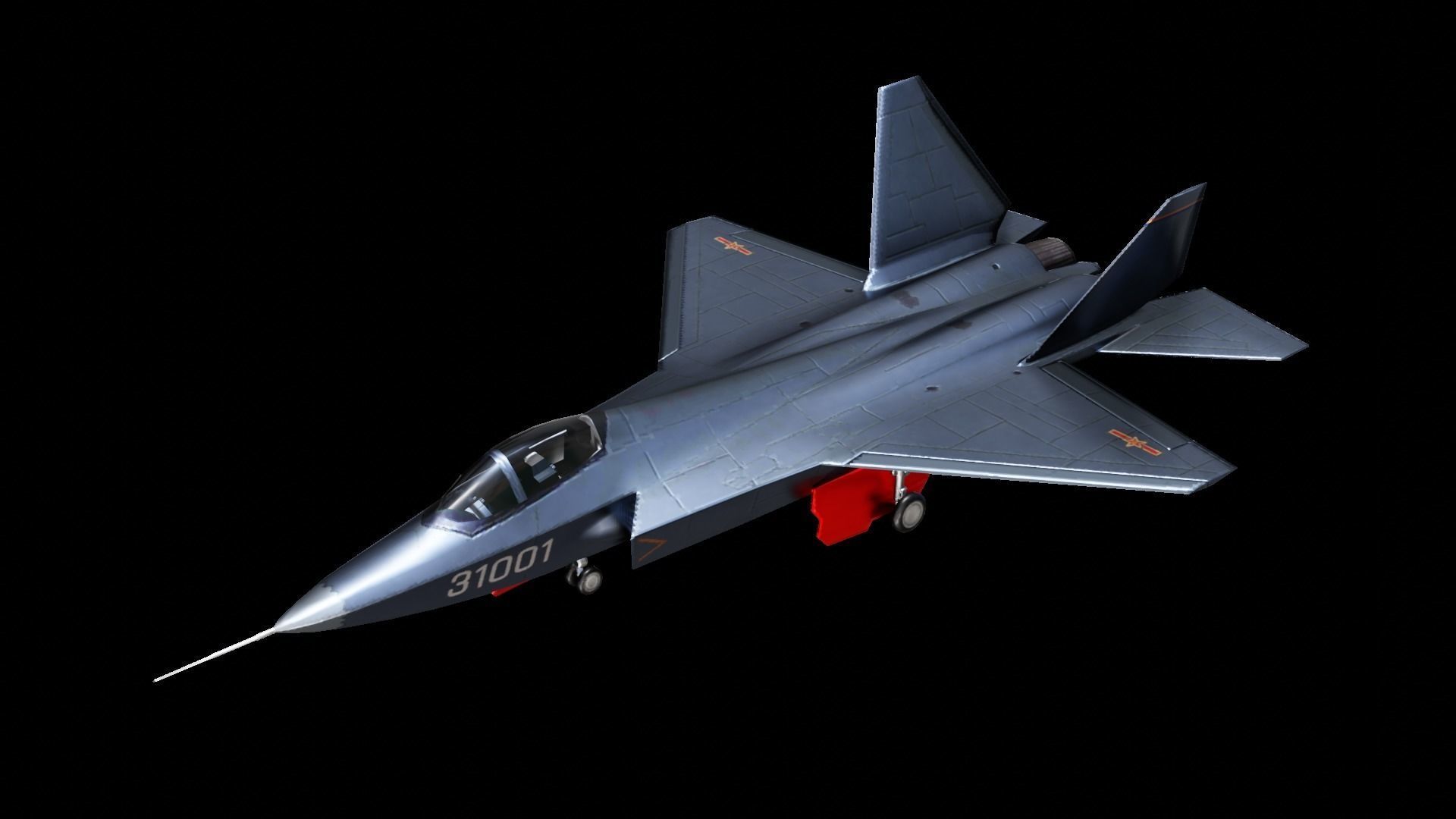 3D model Shenyang J-31 Chinese strike fighter VR / AR / low-poly | CGTrader