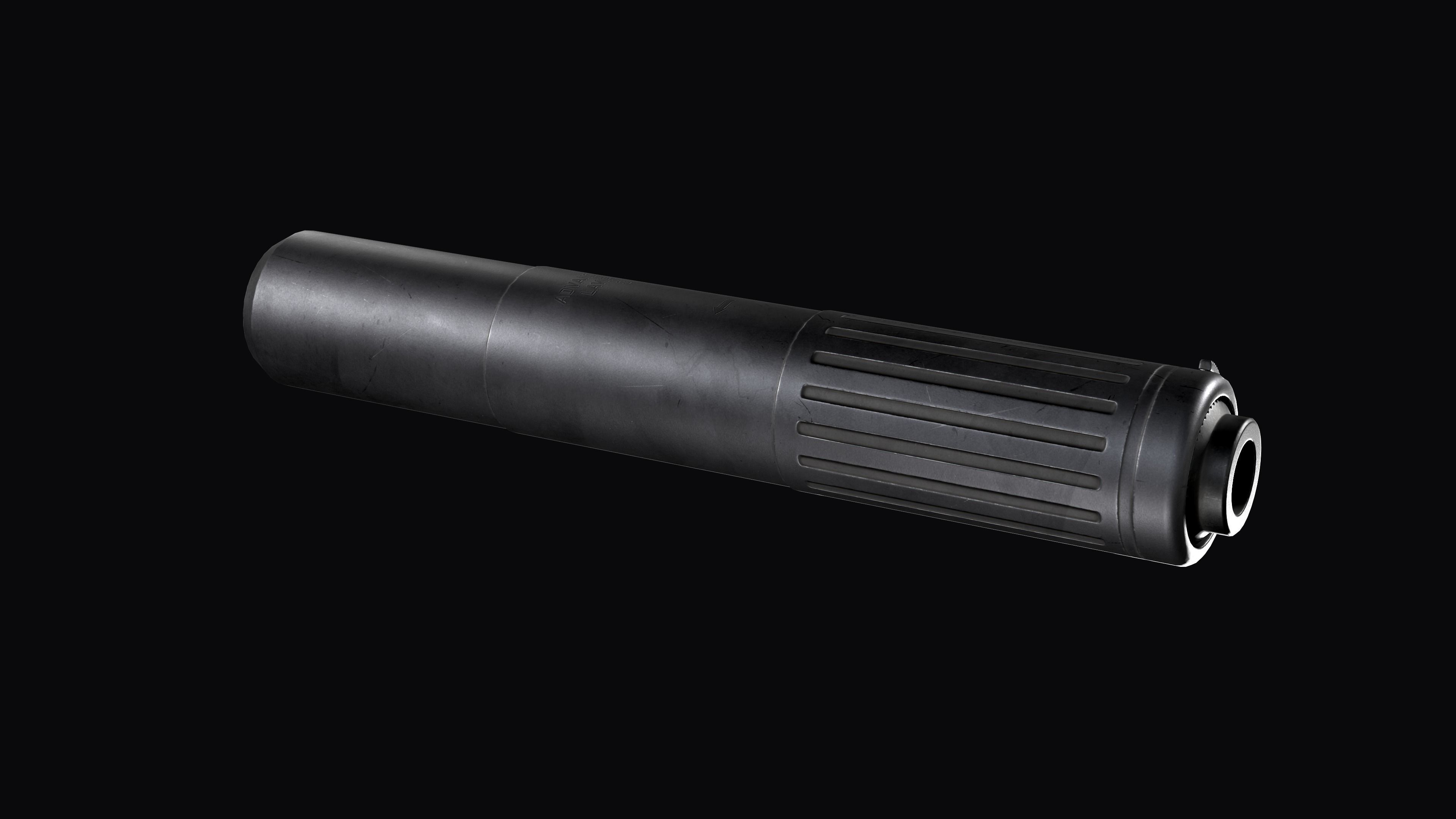 3D model AAC SDN-6 Sound Suppressor with flash hider AAC Blackout VR ...