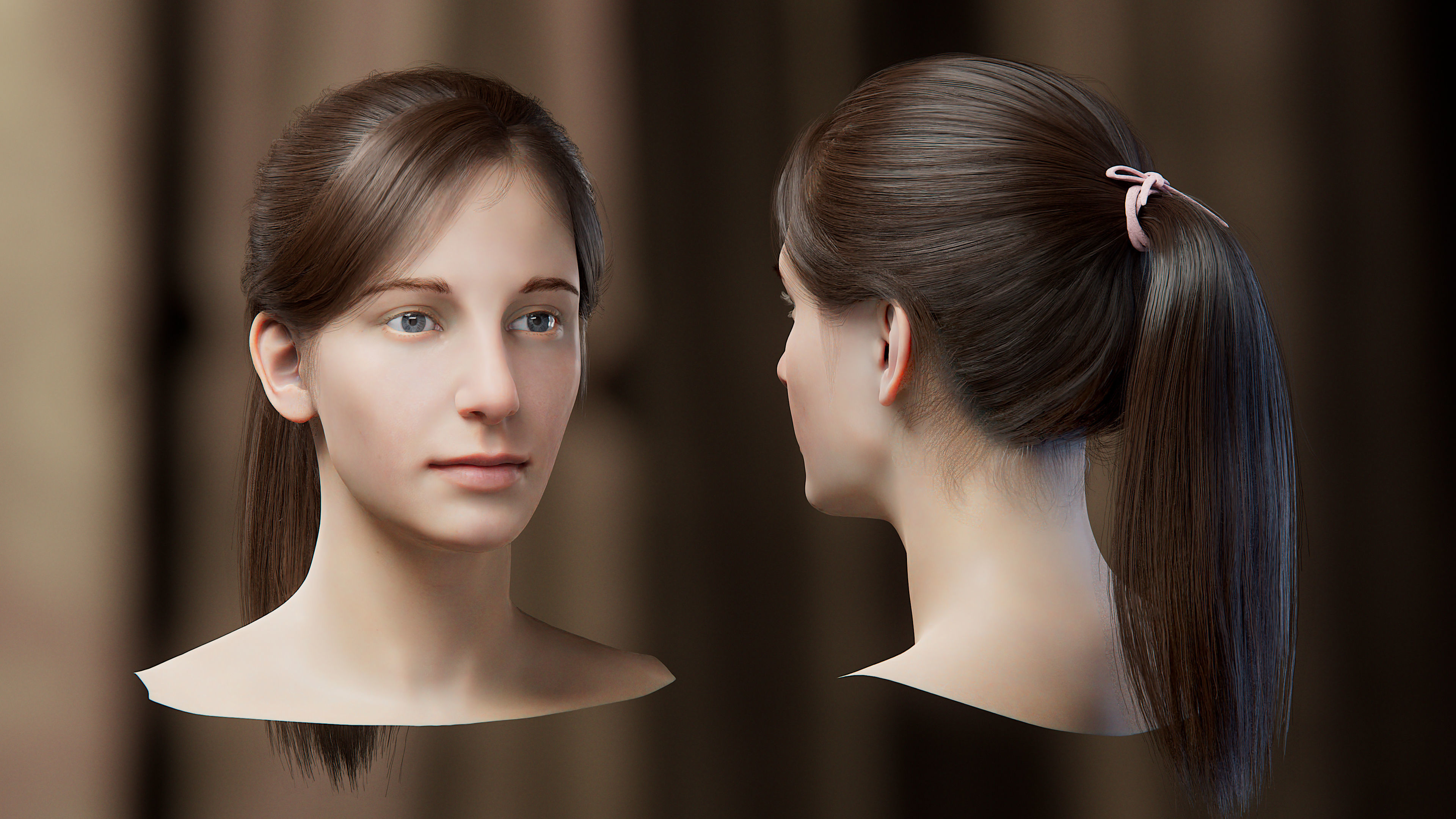 10 Hair Card Hairstyles VFX Grace 3D model | CGTrader