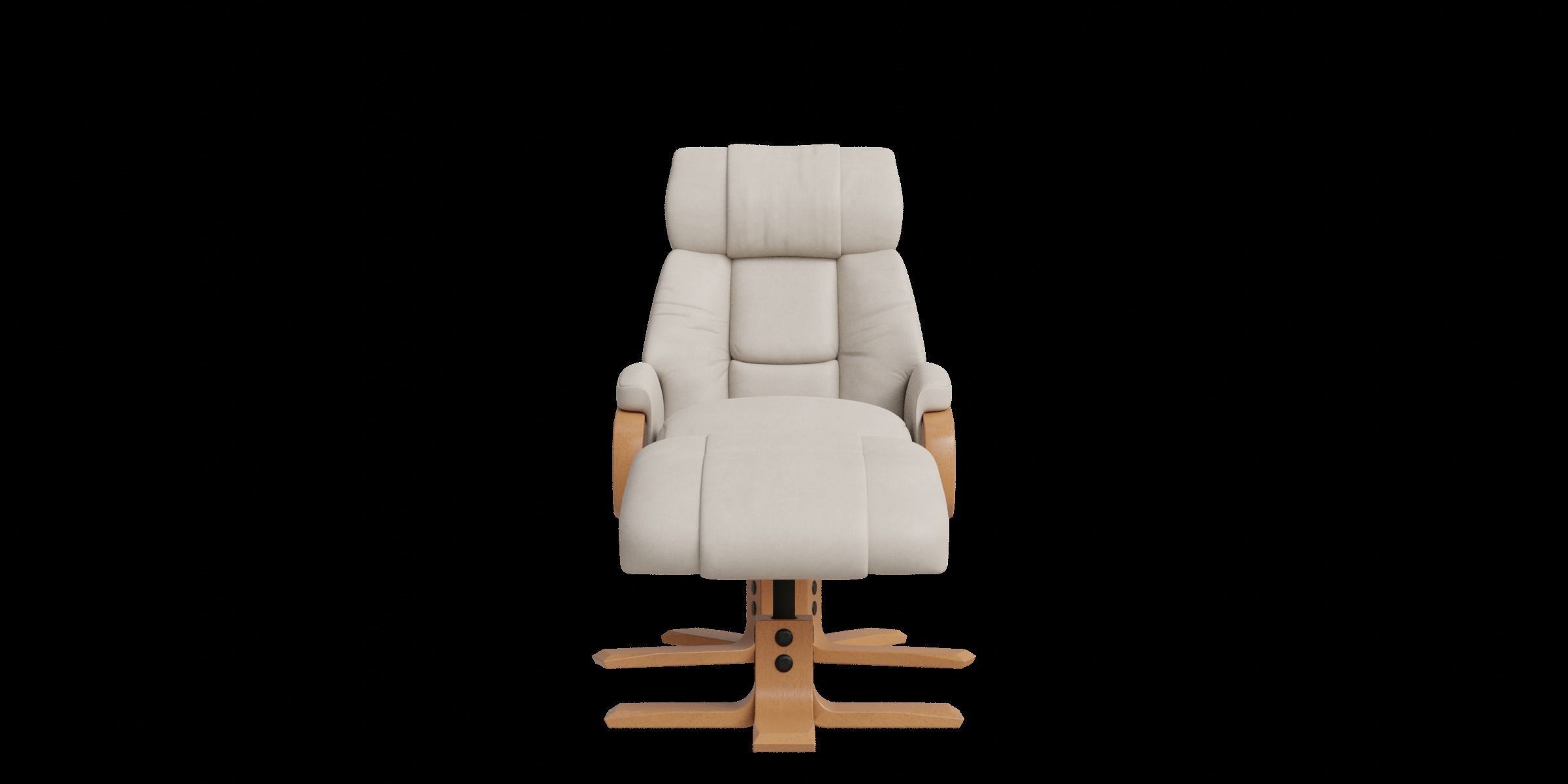 Nice Luxury Real Leather Recliner Chair Dimensions 3D model | CGTrader