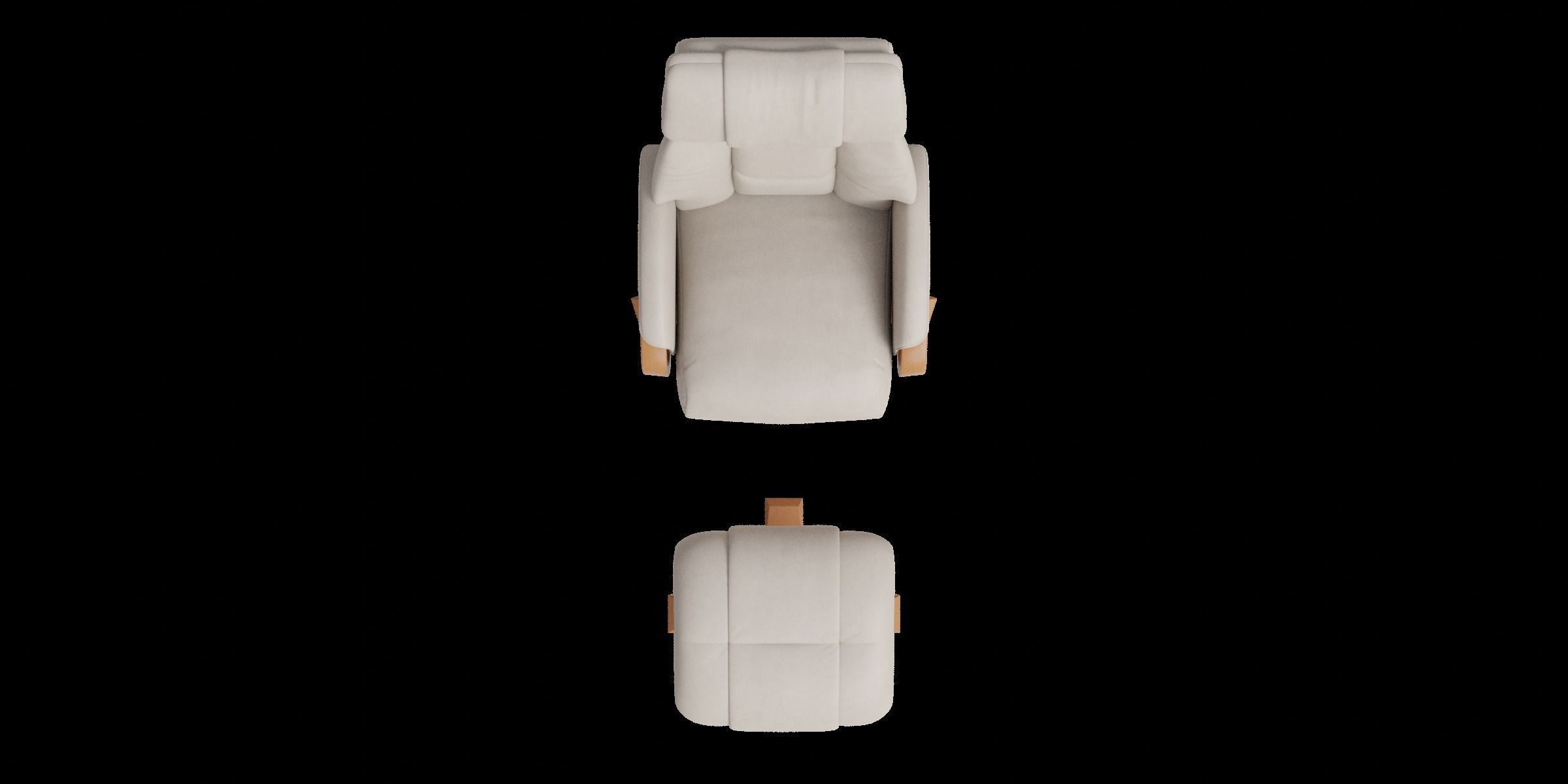 Nice Luxury Real Leather Recliner Chair Dimensions 3D model | CGTrader