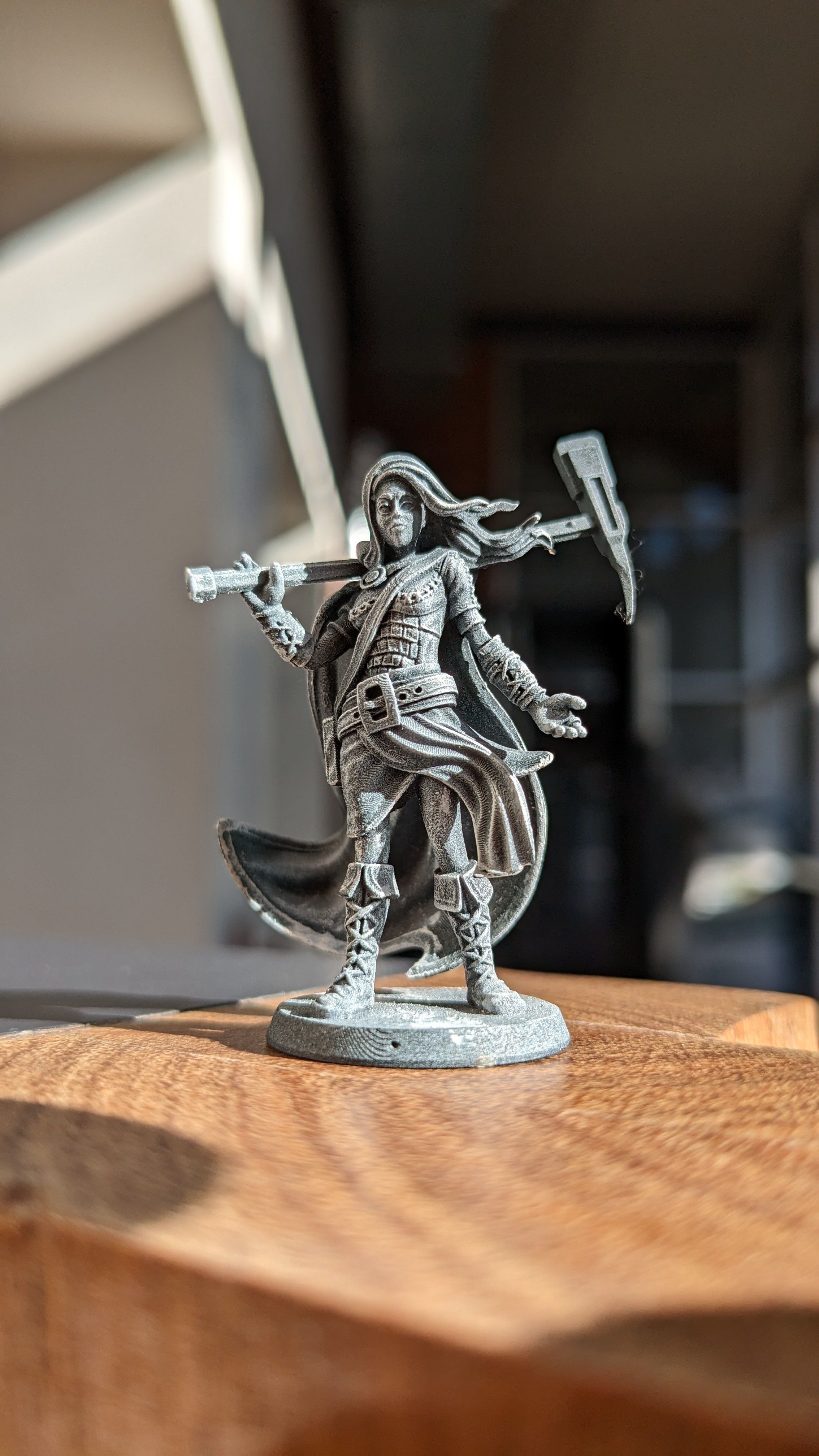 DND Mini - Female Human Elf - Pre-Supported 3D print free 3D model 3D ...