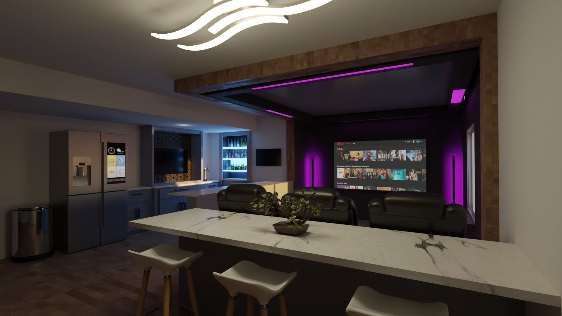 Theater Basement Kitchenet 3D model | CGTrader