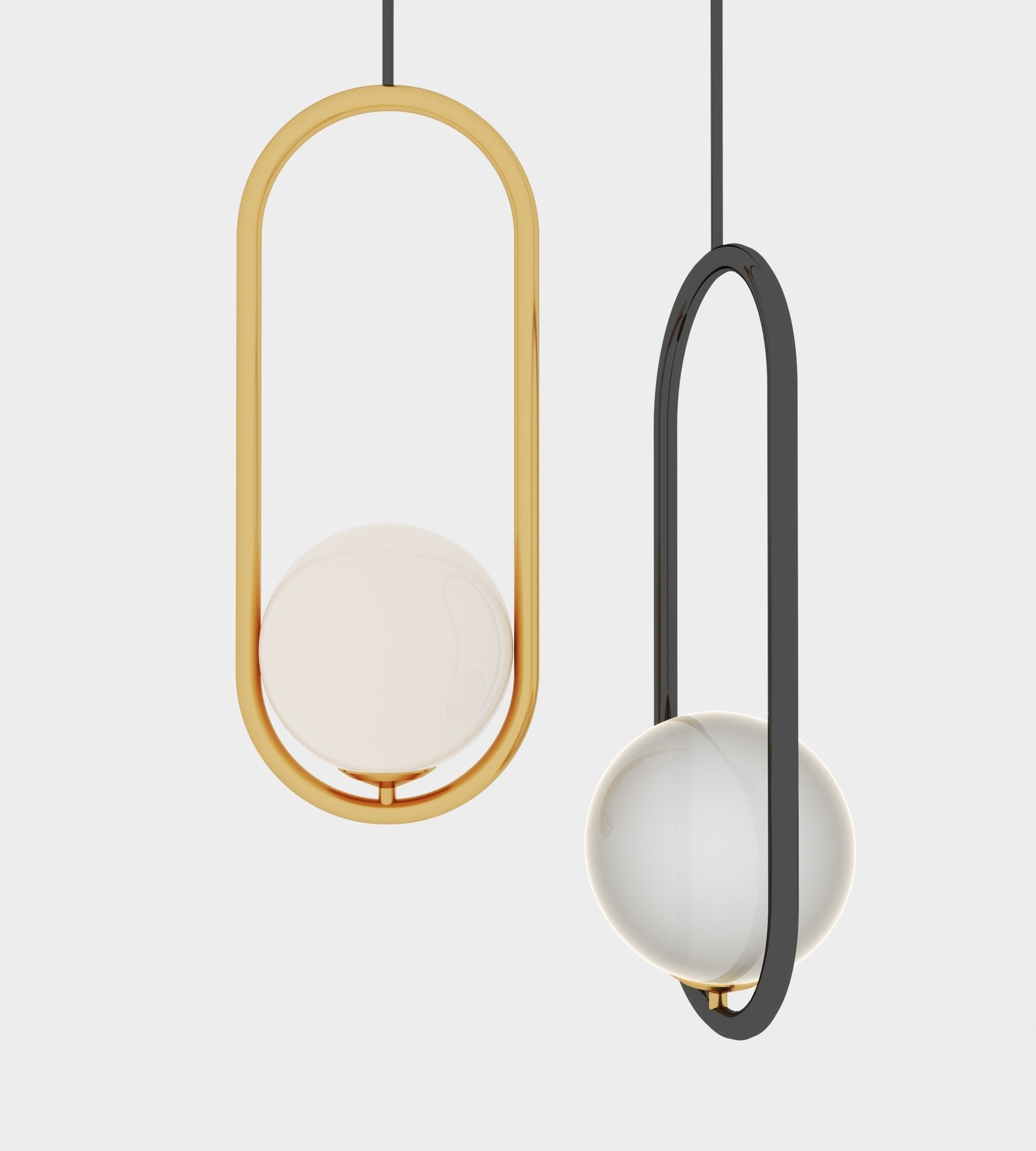 3D model Modern small glass ceiling light VR / AR / low-poly | CGTrader