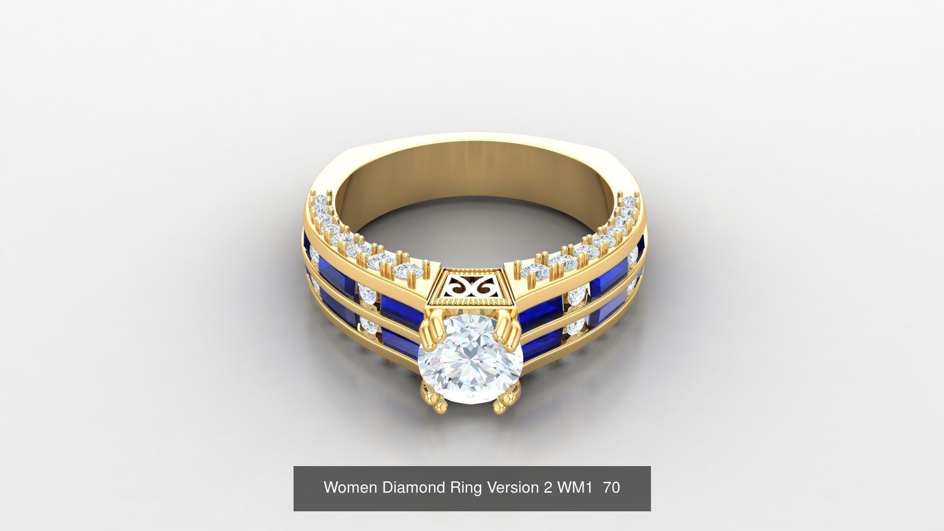 Diamond Women Ring New Design 3D Model Collection | CGTrader