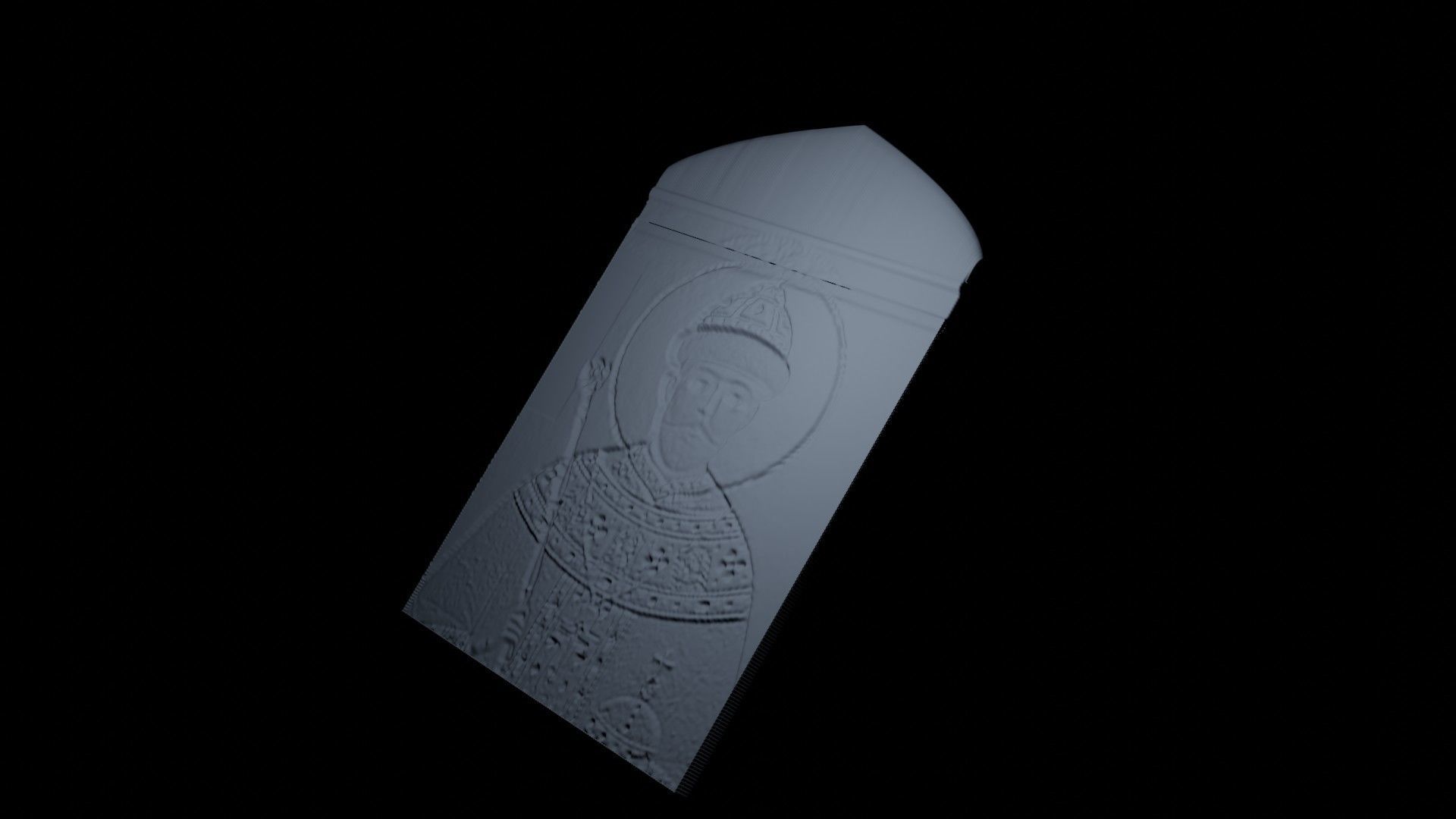 Beautiful Saint Tsar Martyr Nicholas II Icon Carving free 3D model ...