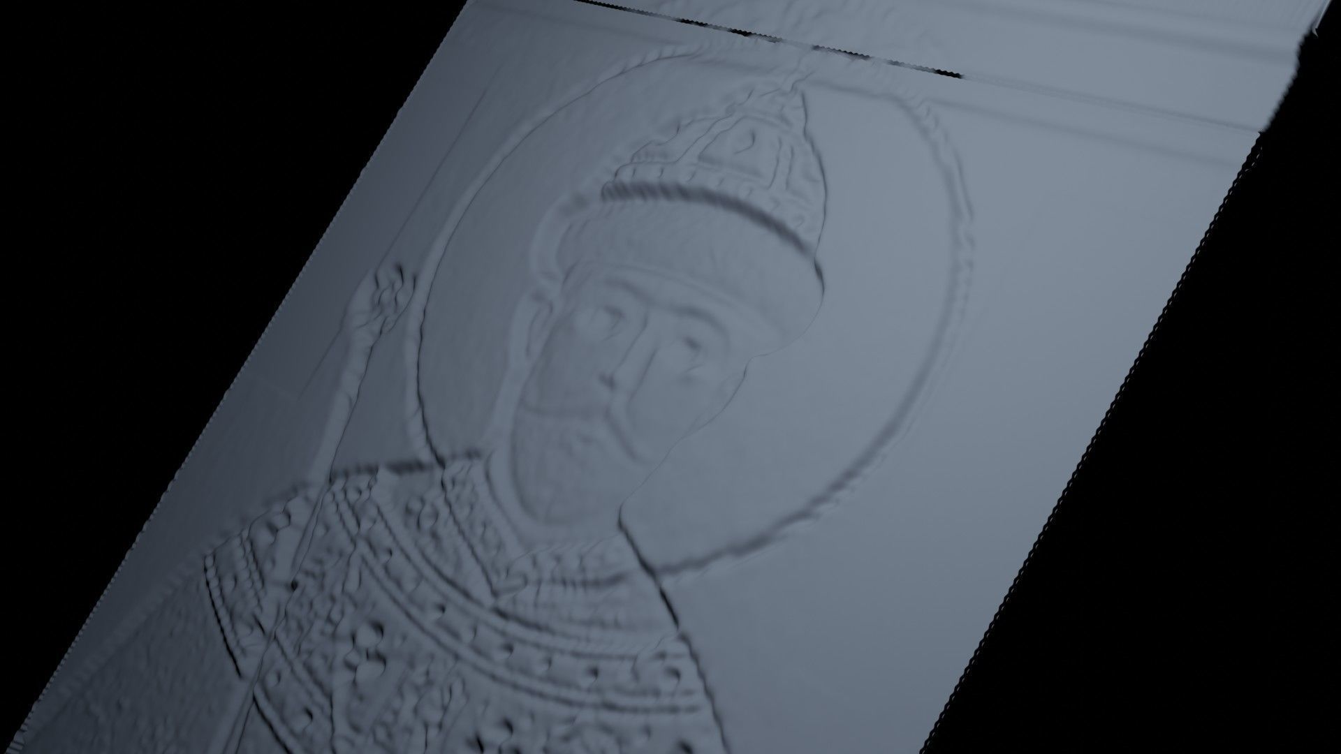 Beautiful Saint Tsar Martyr Nicholas II Icon Carving free 3D model ...